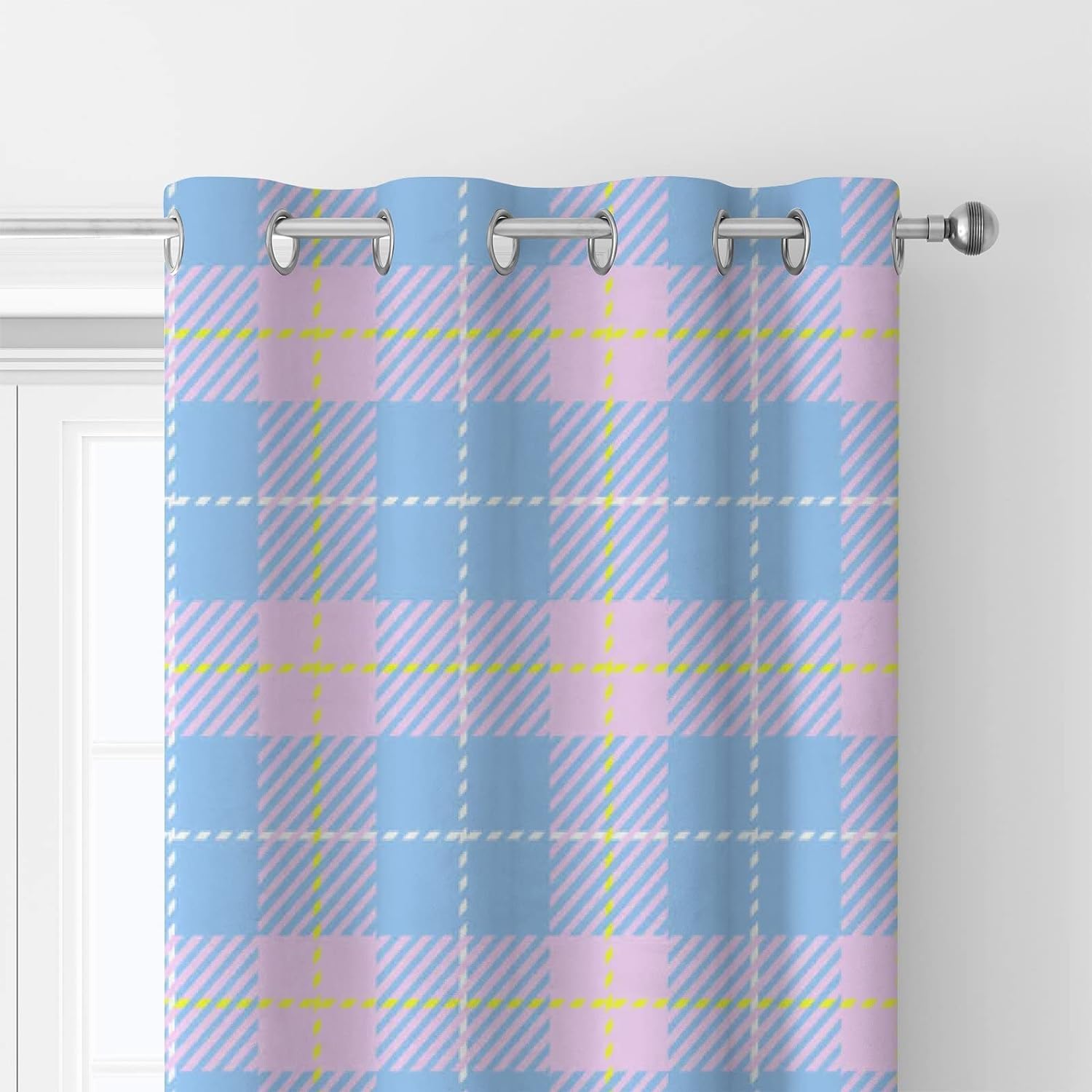 Coolnut Room Darkening Window Curtains Panels Drapes Pastel Pink and ...