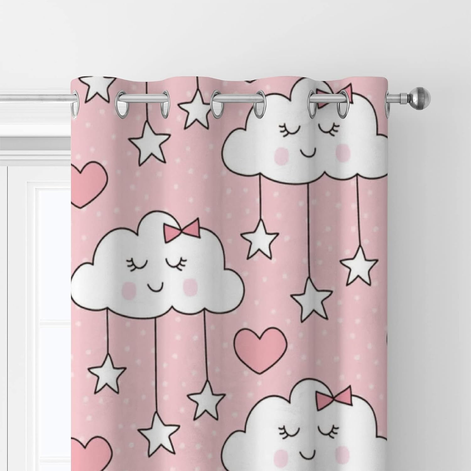 Coolnut Room Darkening Window Curtains Panels Drapes Smiling Sleeping ...