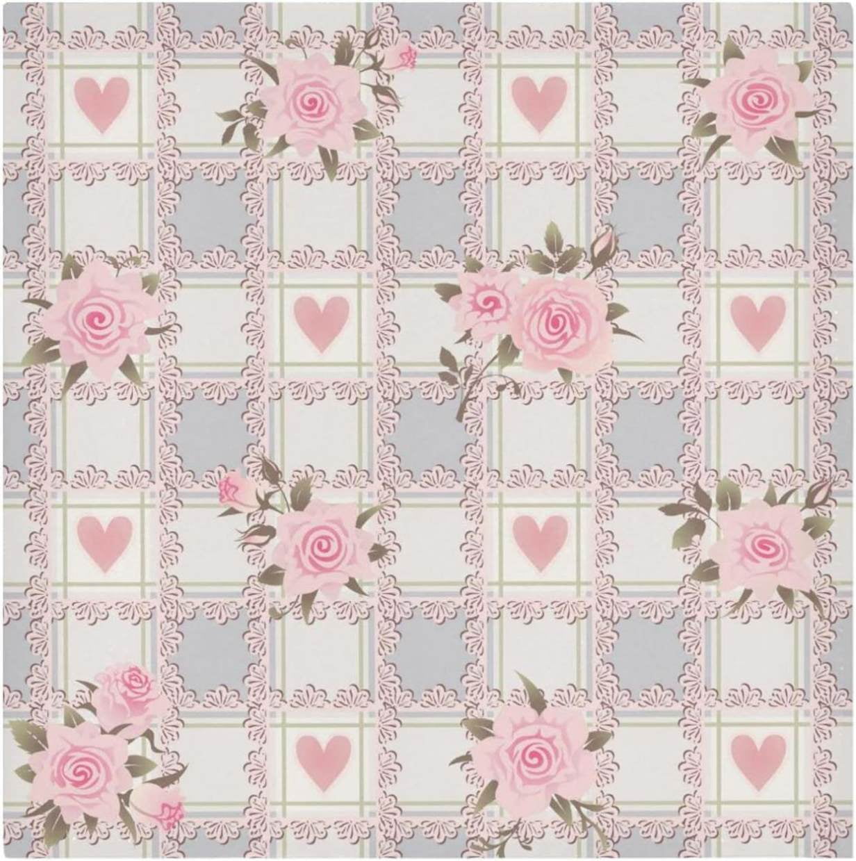 Coolnut Rose Buffalo Check Cloth Napkins Set of 1,Reusable Washable ...