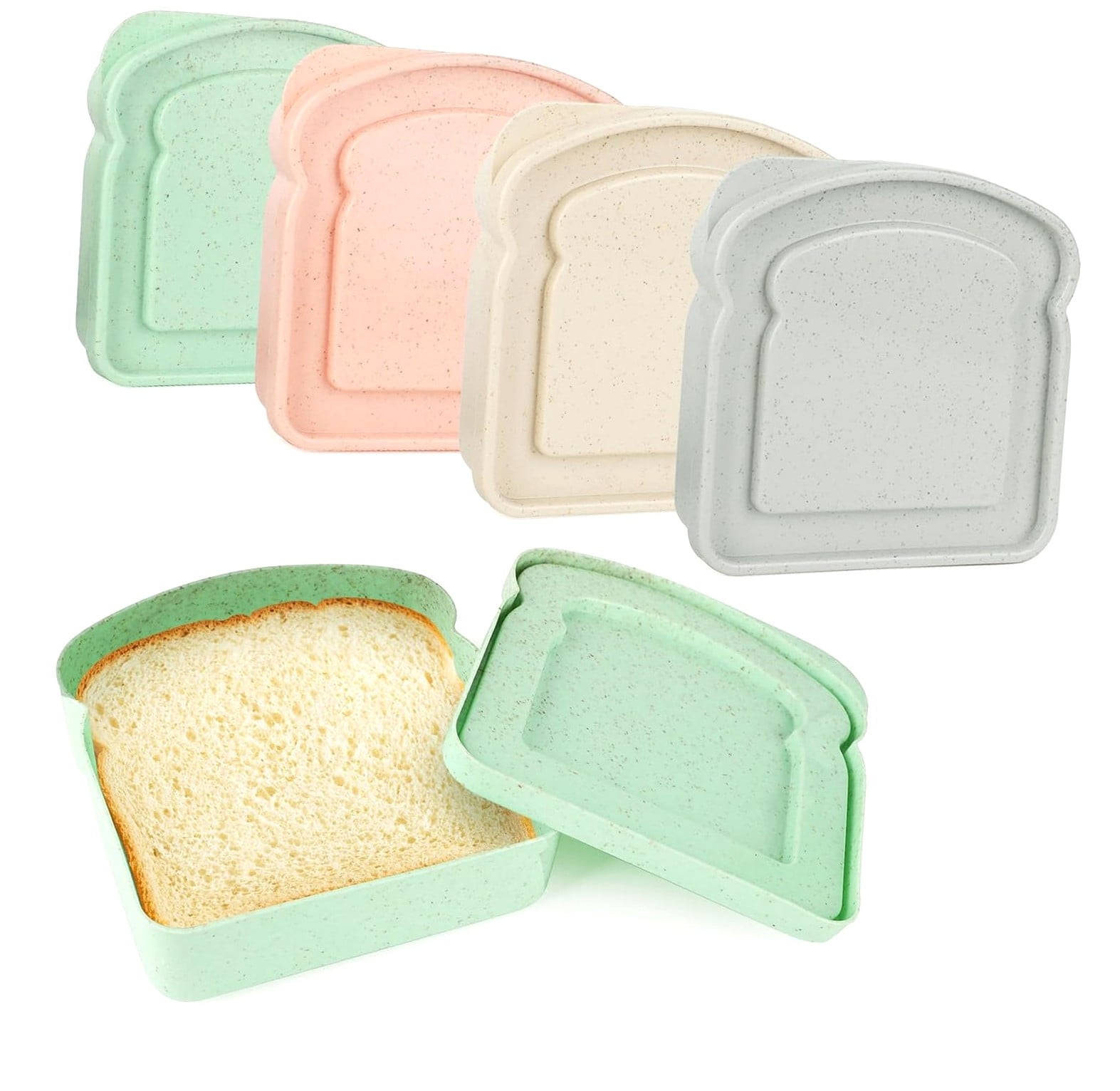 Coolnut Sandwich Containers, Sliced Bread Boxes, Bread Holder Bread ...