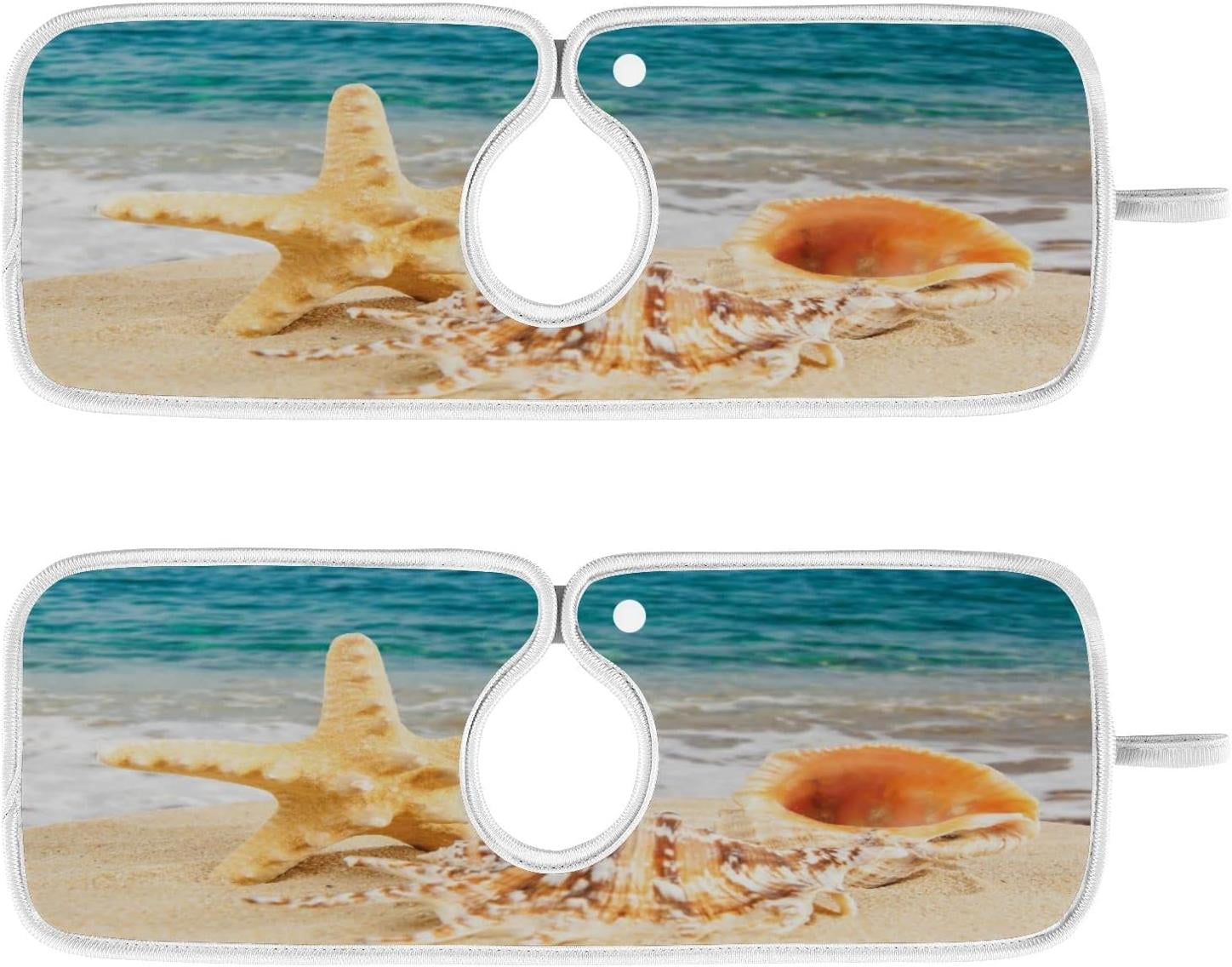 Coolnut Sandy Beach Sink Splash Guard for Faucet 2 Packs Faucet ...