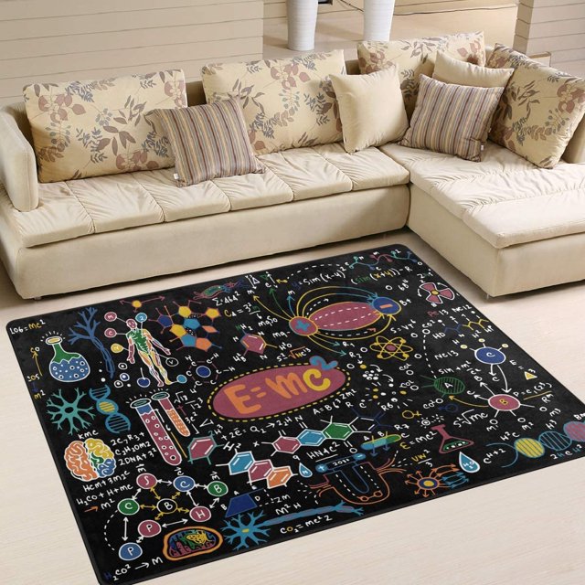 Coolnut Scientific Formulas Physics Math Educational Area Rug Rugs for ...