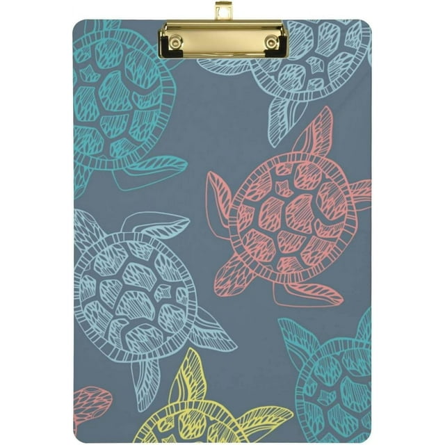 Coolnut Sea Turtle Clipboard, Acrylic Standard A4 Letter Size Clip ...