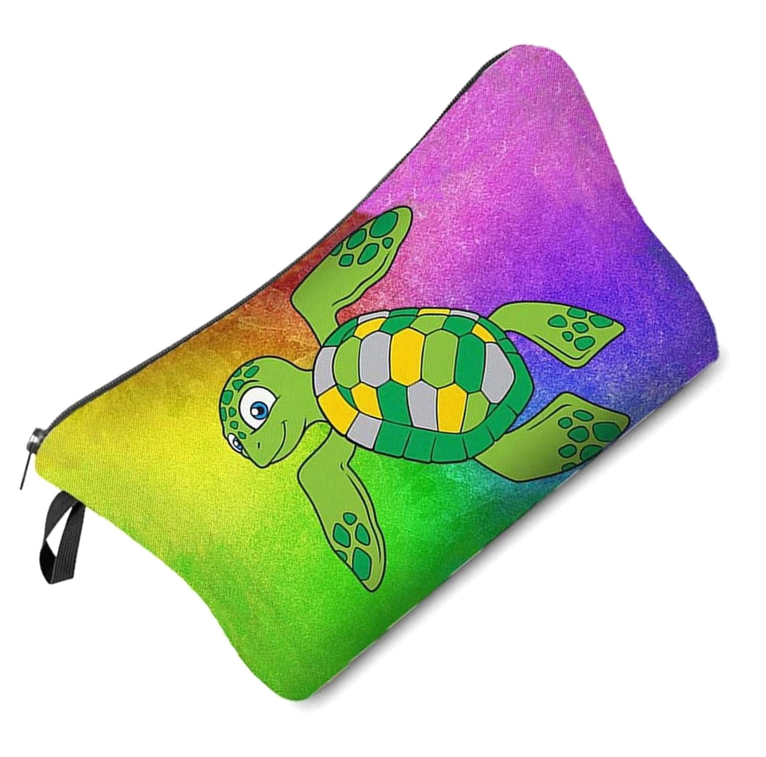 Coolnut Sea Turtle Pouch Adorable Compact Organizer Zip Case Vibrant ...