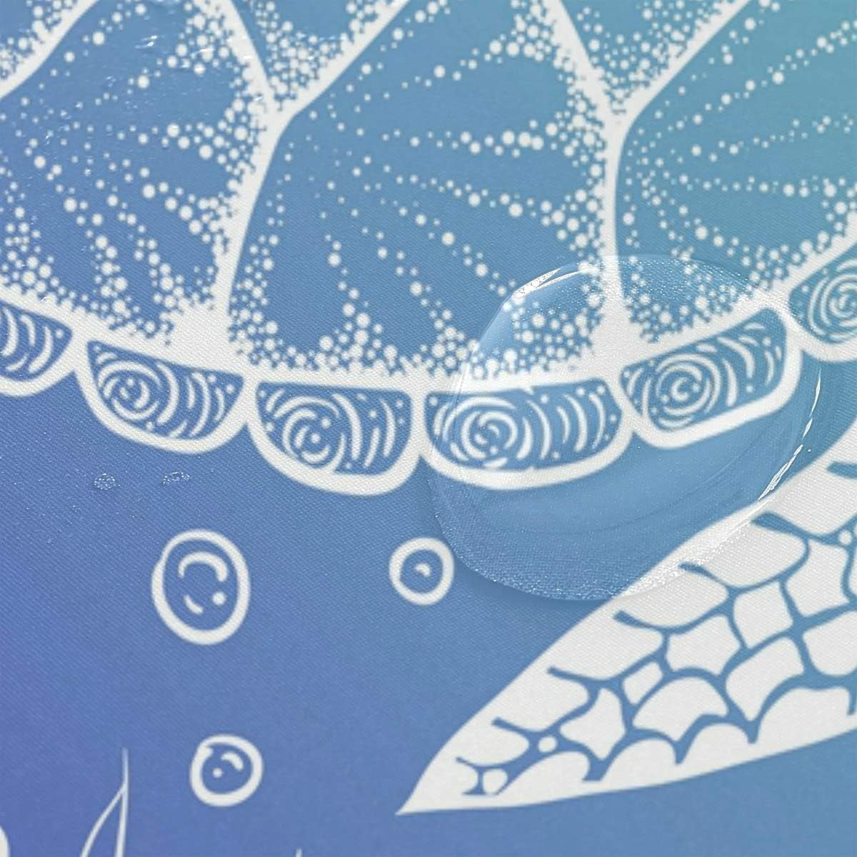 Coolnut Sea Turtle Swimming Bath Shower Curtain Liners 72x72in 100% ...