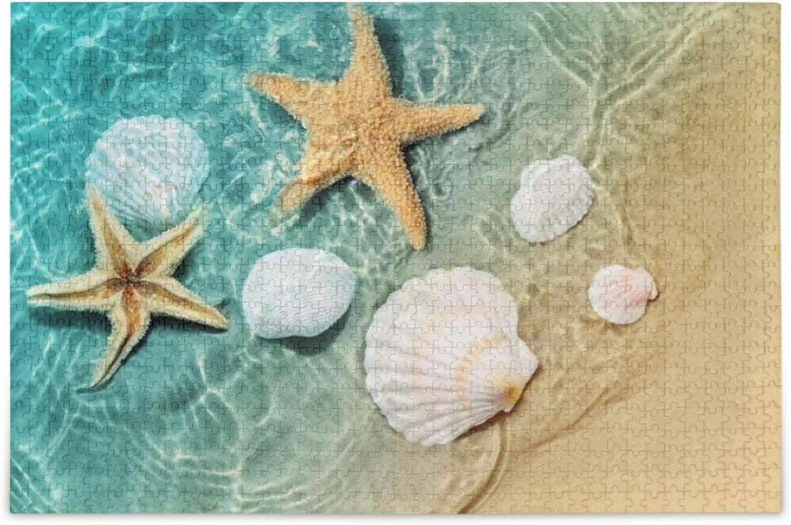 Coolnut Seashell Starfish Summer Beach Jigsaw Puzzles for Adults 1000 ...