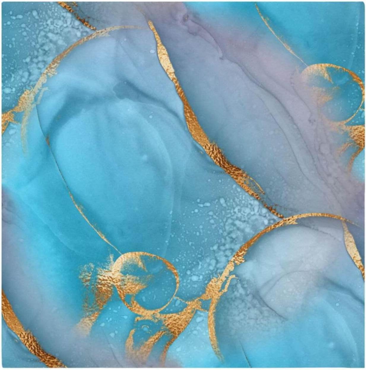 Coolnut Set of 1 Beautiful Marble Texture Satin Napkin Square 20 Inches ...