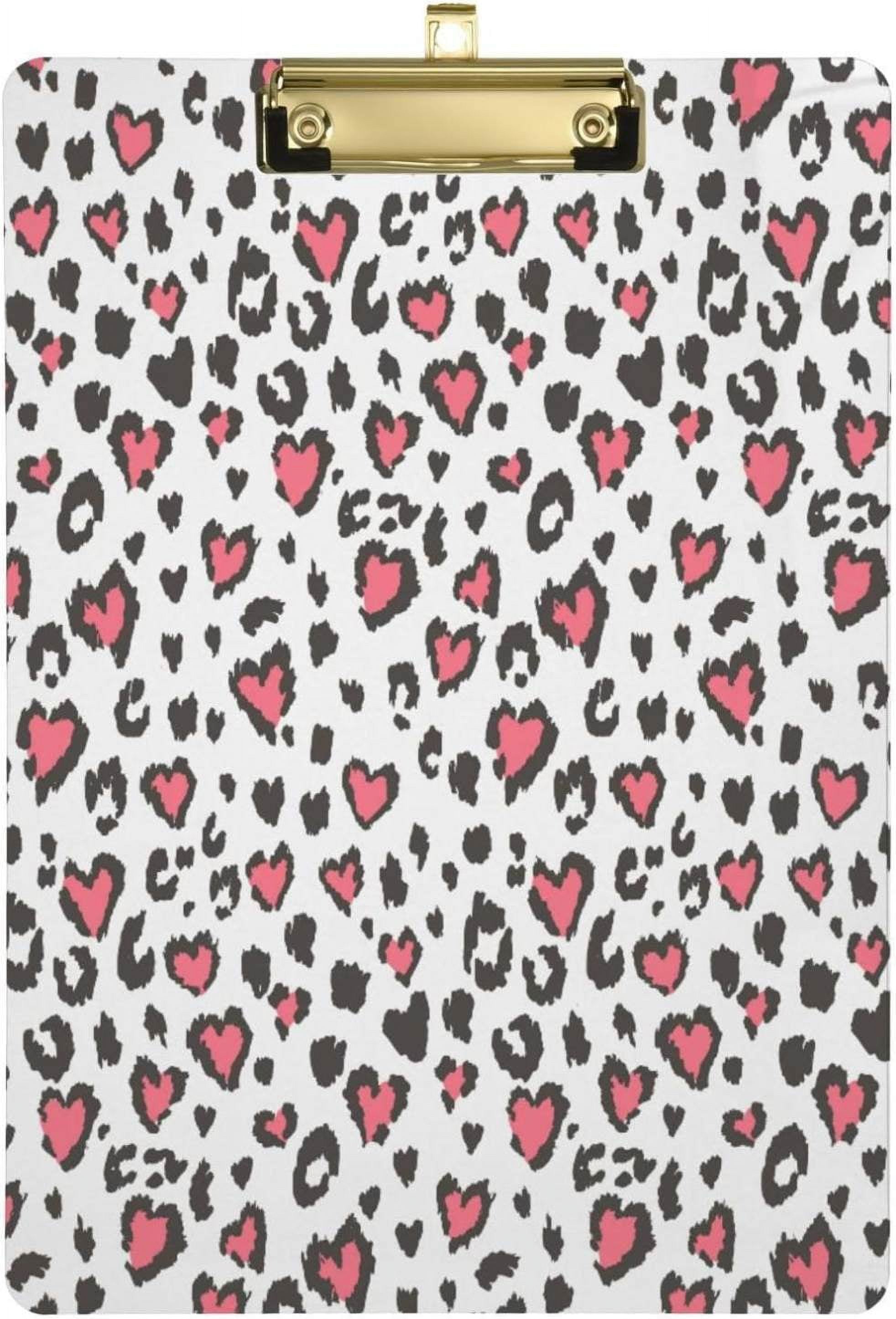 Coolnut Sexy Leopard Print Acrylic Clipboard with Low Profile Gold ...