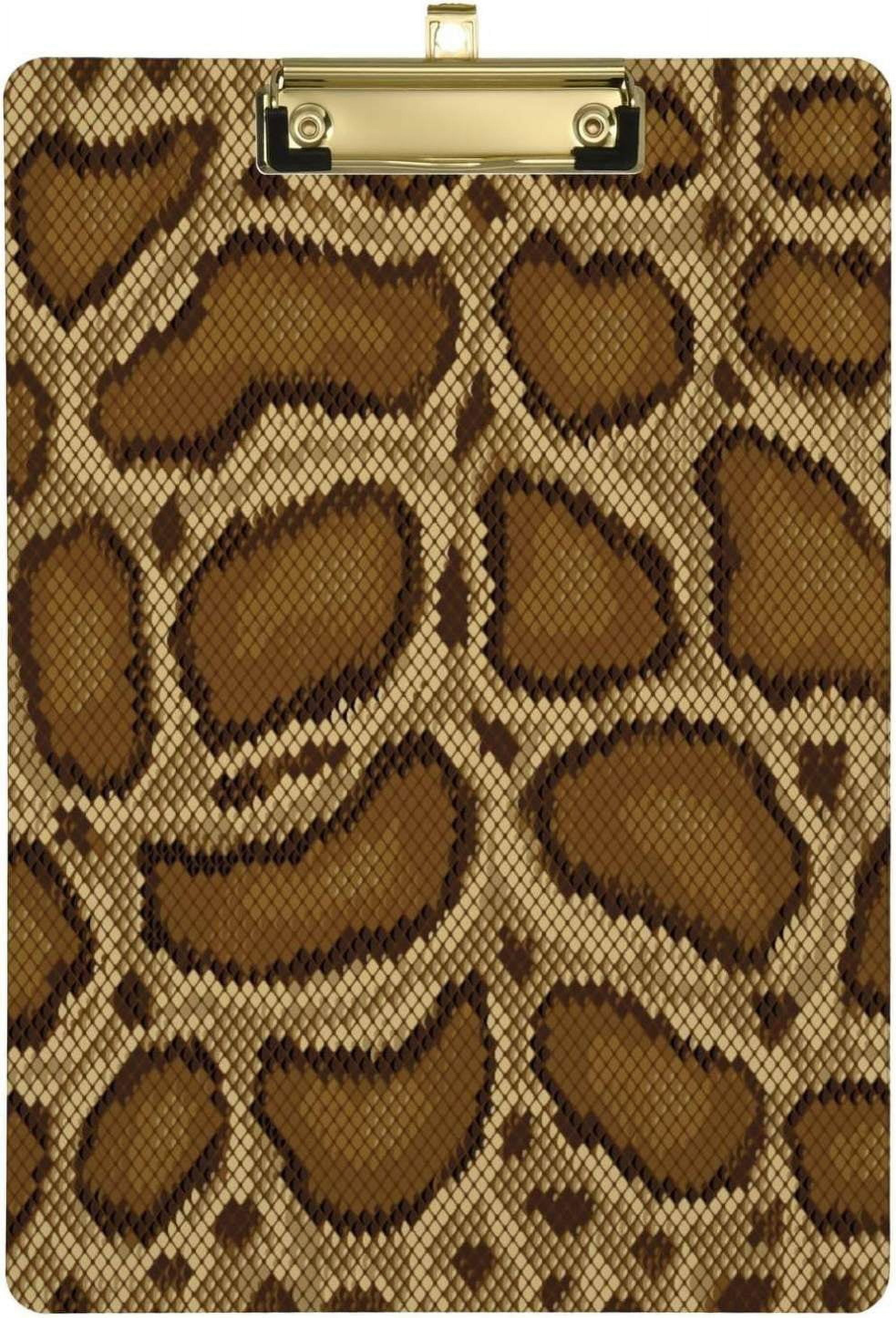 Coolnut Sexy Leopard Print Acrylic Clipboard with Low Profile Gold ...