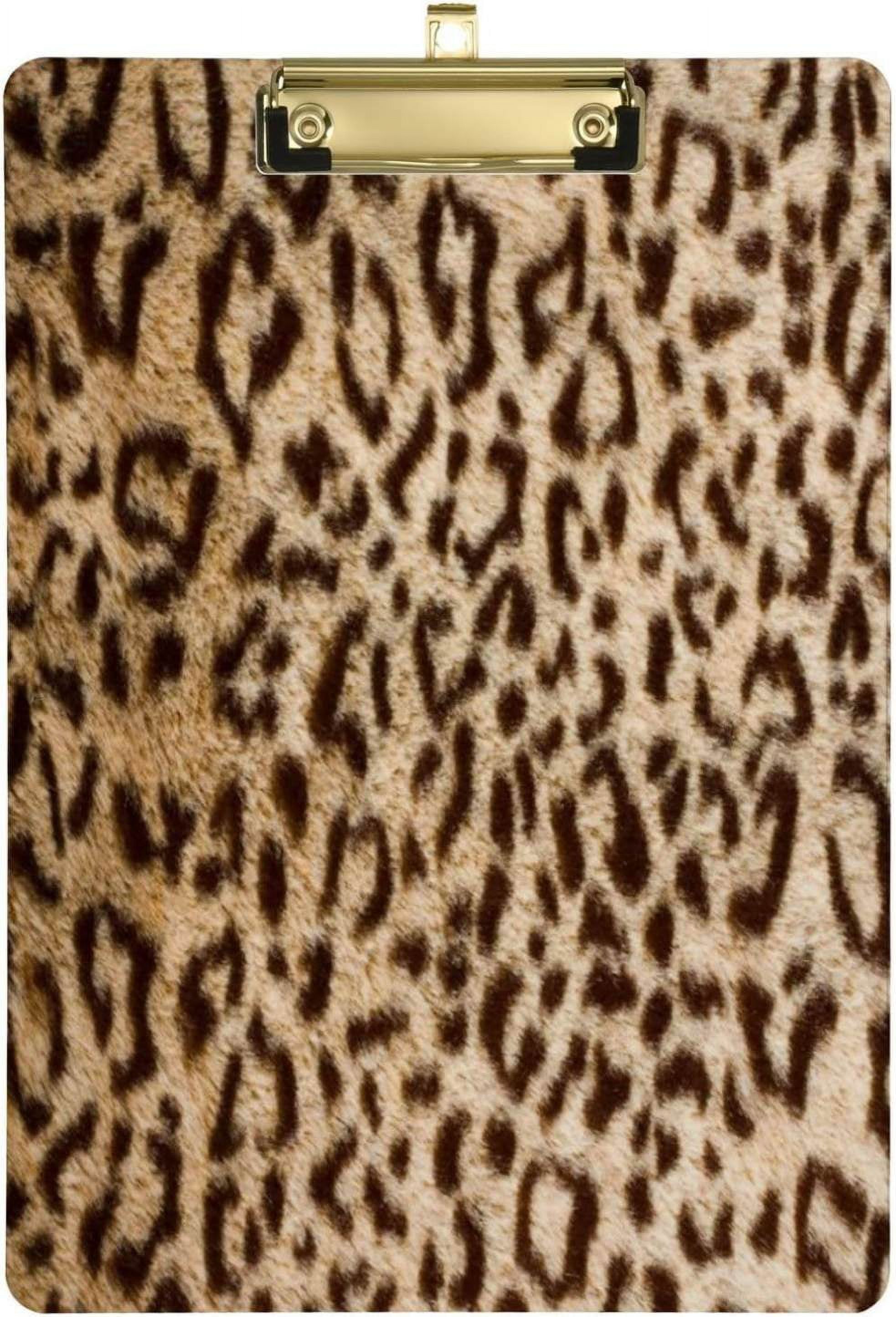 Coolnut Sexy Leopard Print Acrylic Clipboard with Low Profile Gold ...