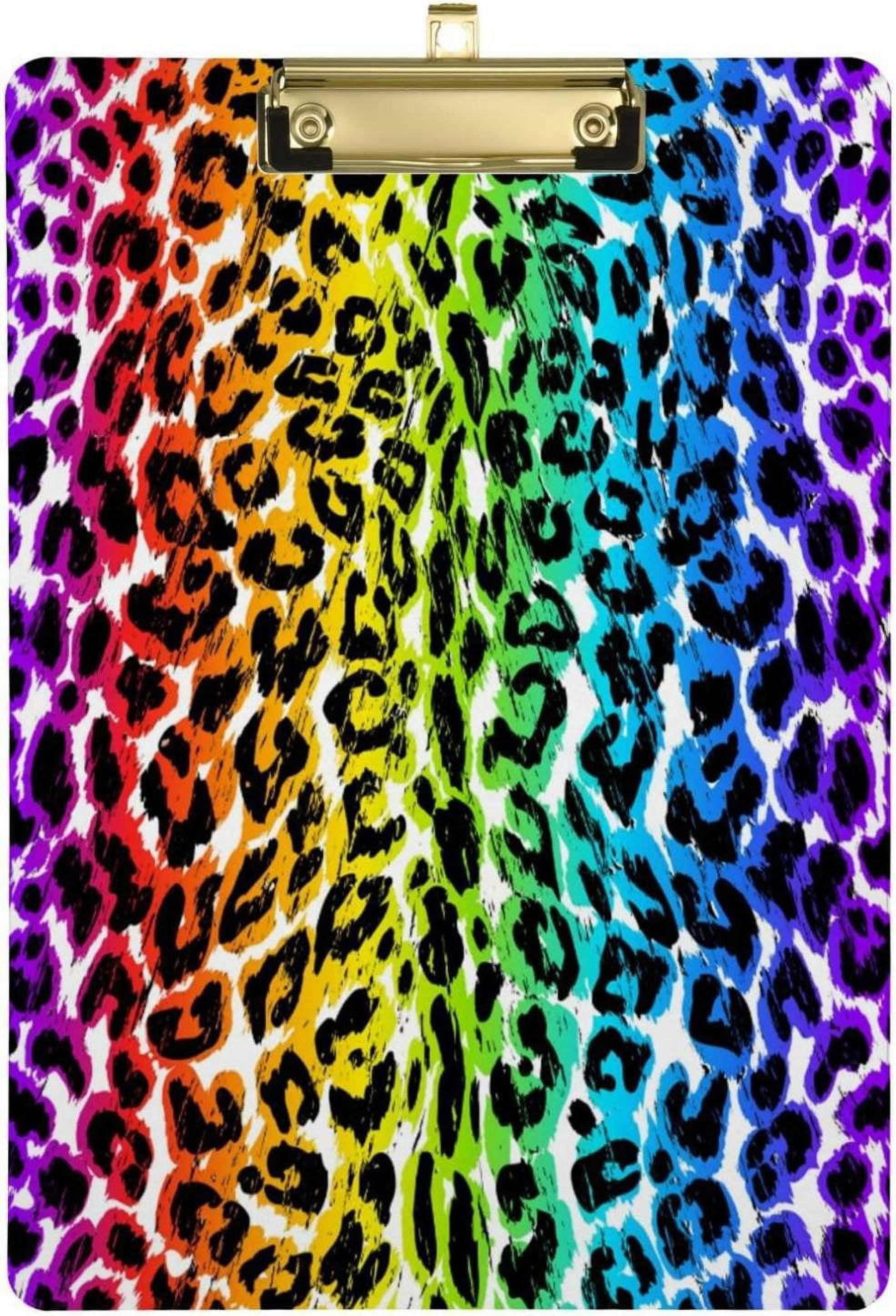 Coolnut Sexy Leopard Print Acrylic Clipboard with Low Profile Gold ...