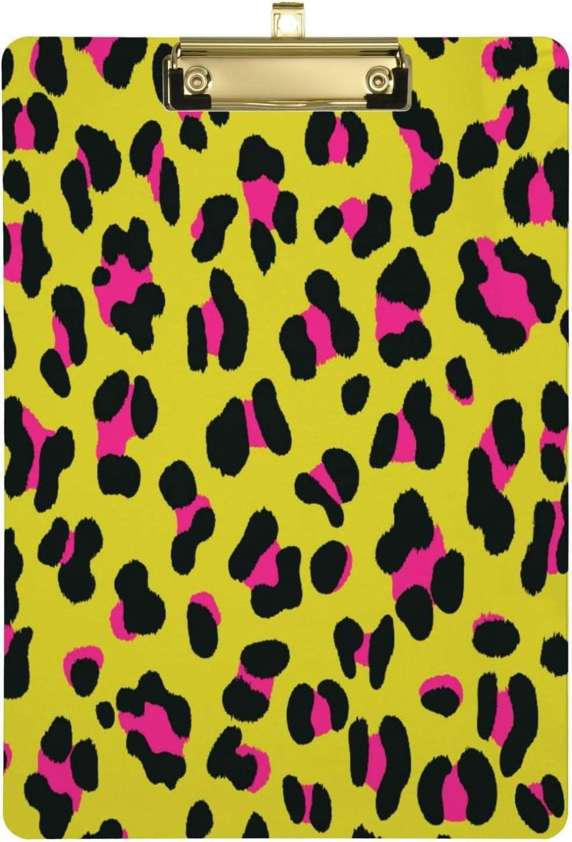 Coolnut Sexy Leopard Print Acrylic Clipboard with Low Profile Gold ...
