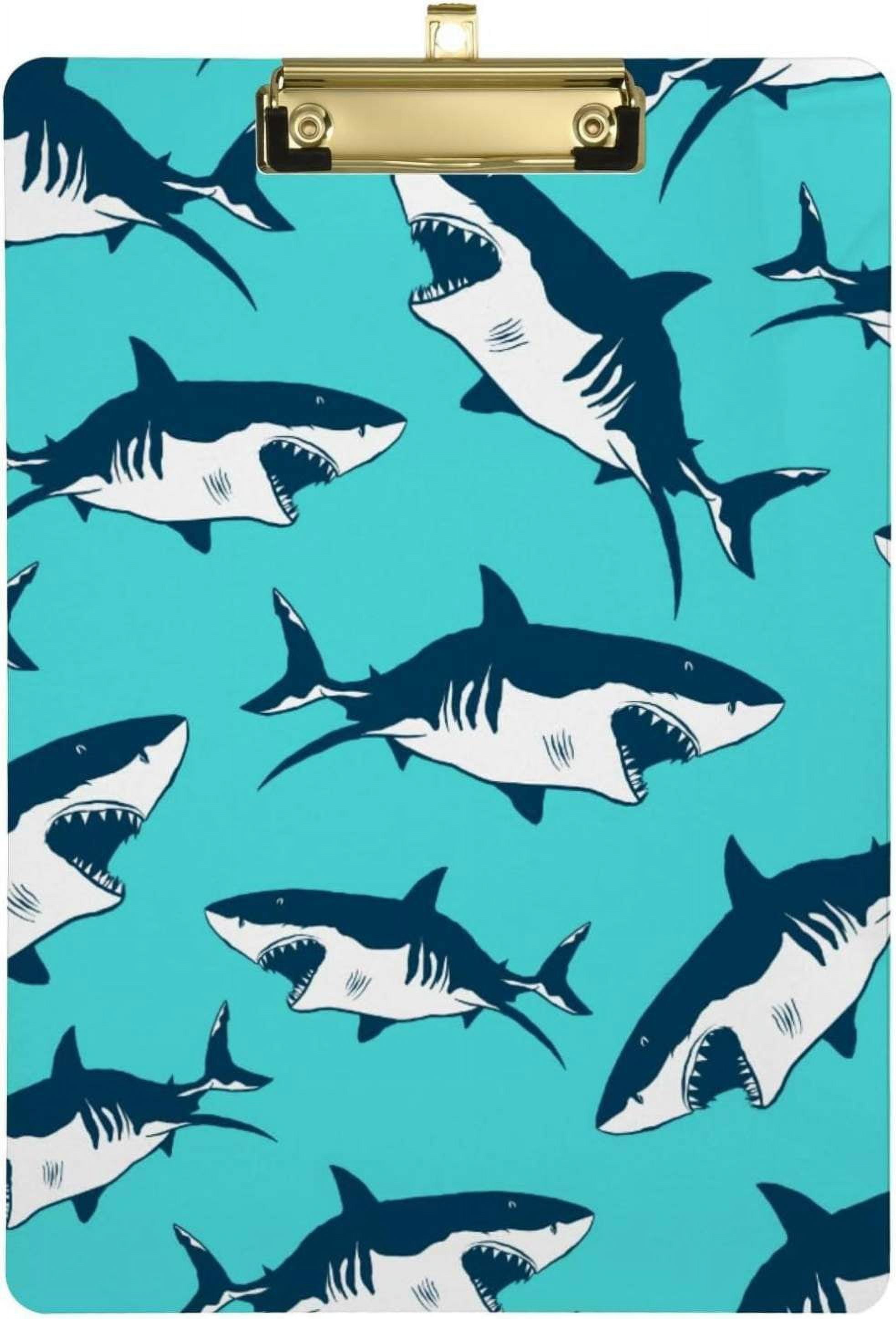 Coolnut Shark Clipboard, Acrylic Standard A4 Letter Size Clip Board ...