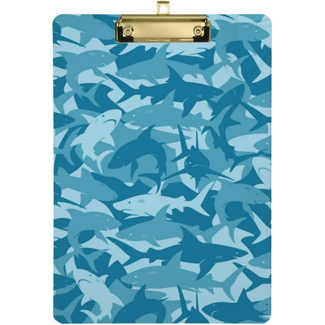Coolnut Shark Clipboard, Acrylic Standard A4 Letter Size Clip Board ...