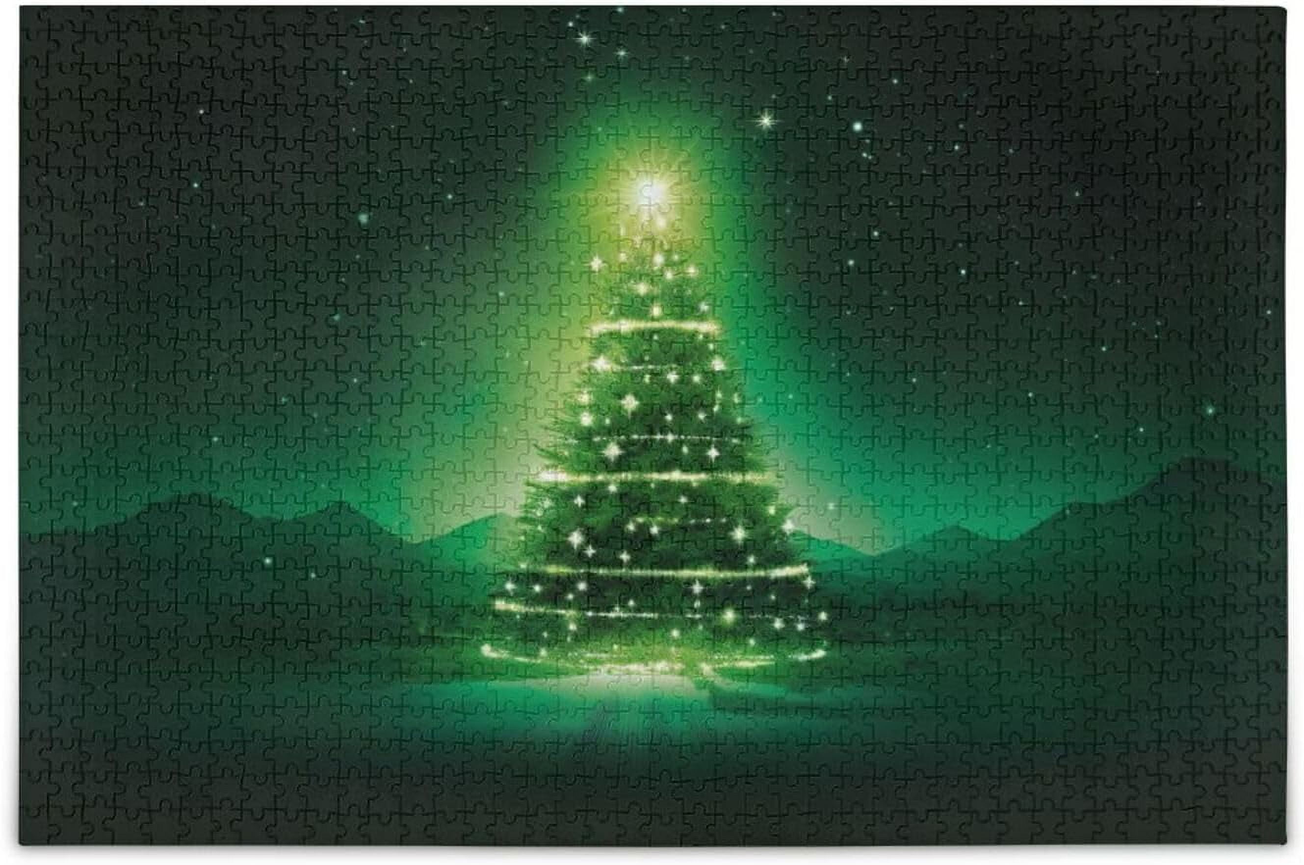 Coolnut Shining Chritmas Tree Puzzles For Adults 1000 Pieceintellectual Educational