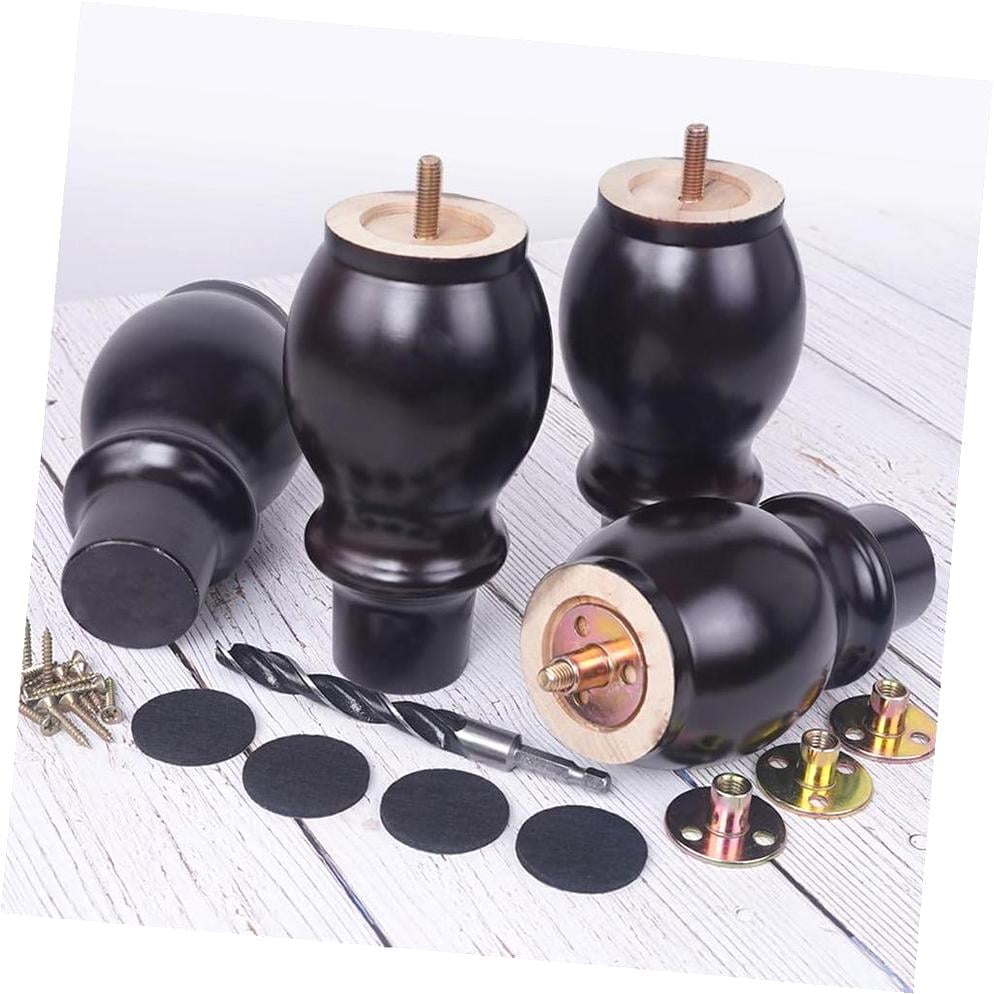 Coolnut Solid Wood Furniture Legs 6 Inch - Brown -Set of 4 - Couch ...