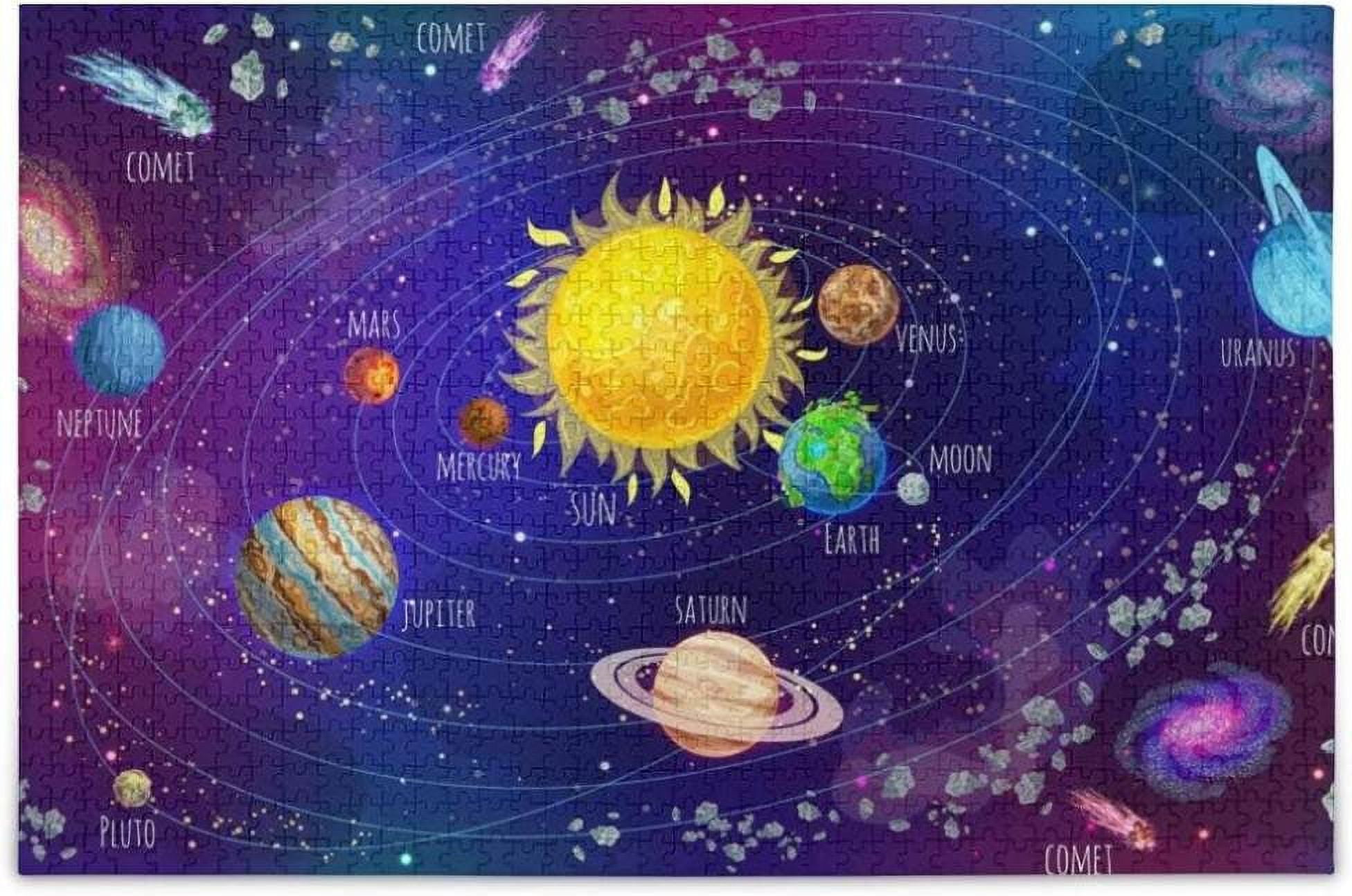Coolnut Space Planet Puzzle 500 Pieces Wooden Puzzle Artwork Jigsaw ...