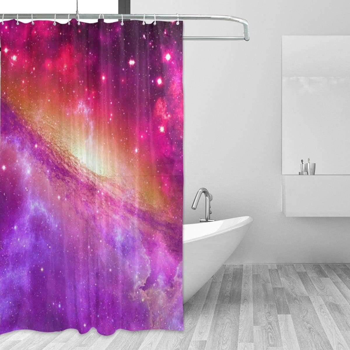 Coolnut Space Universe Nebula Bath Shower Curtain Liners 72x72in 100% ...