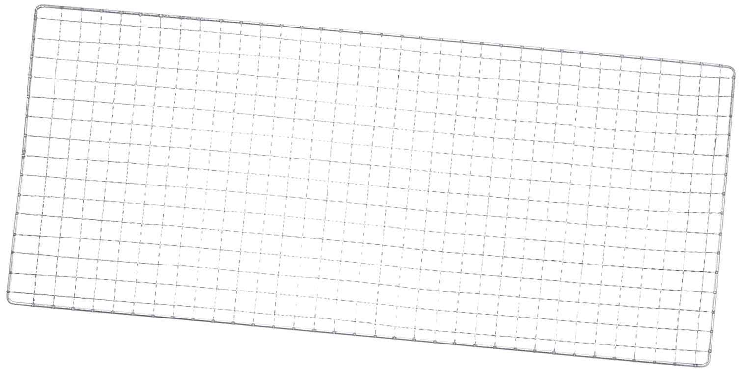 Coolnut Square BBQ Grill Net 7.9"x15.7" Galvanized Iron Mesh Mat for ...