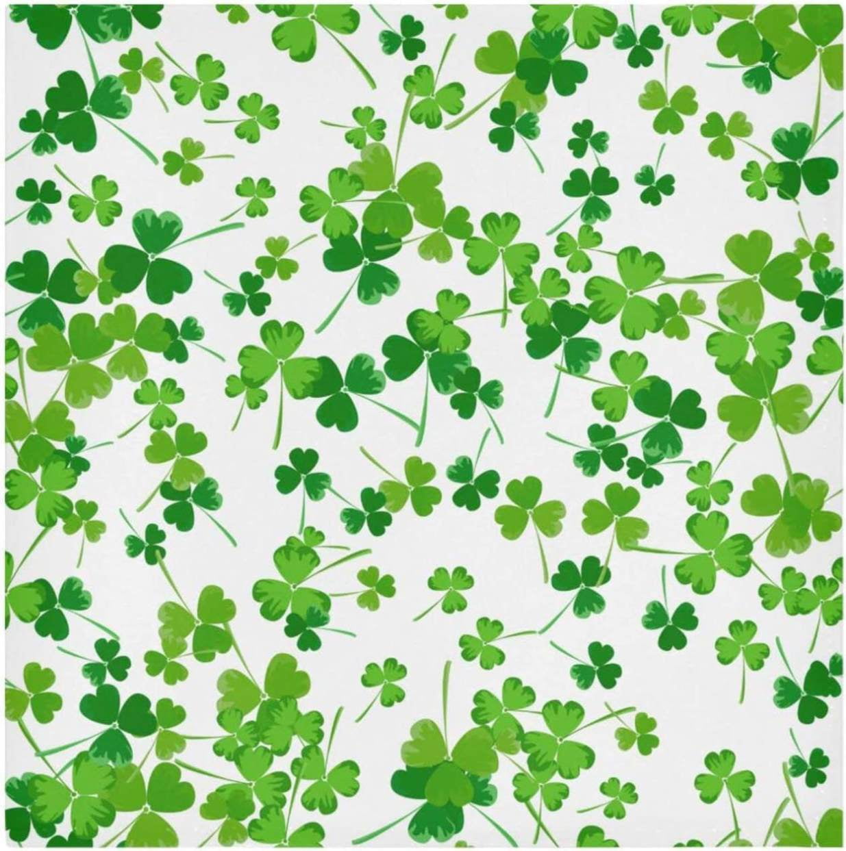Coolnut St. Patrick's Day Clover Cloth Napkins Set of 6,Reusable ...