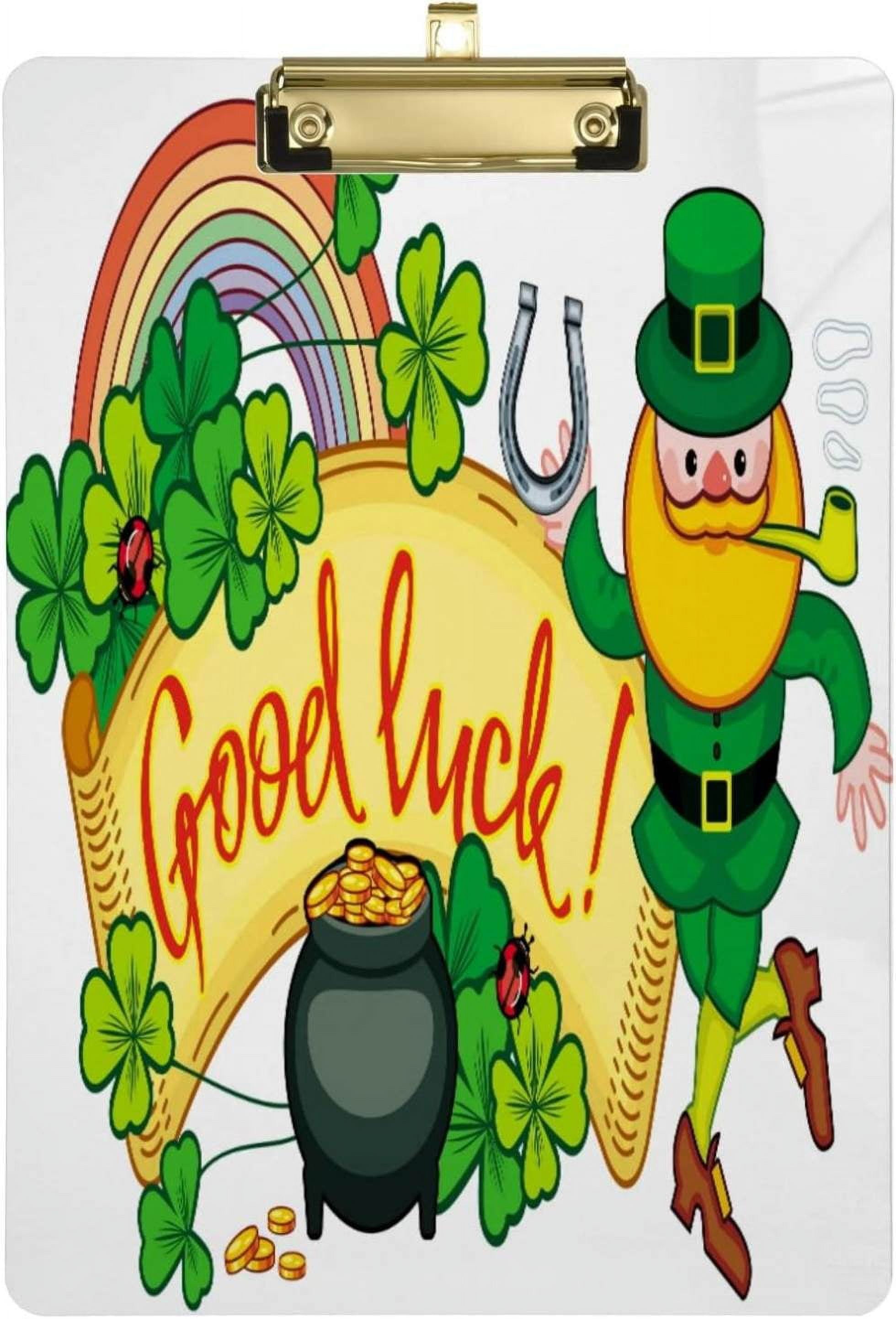 Coolnut St. Patrick's Day Shamrock Leprechaun and Pot of Gold 12.5"x9 ...