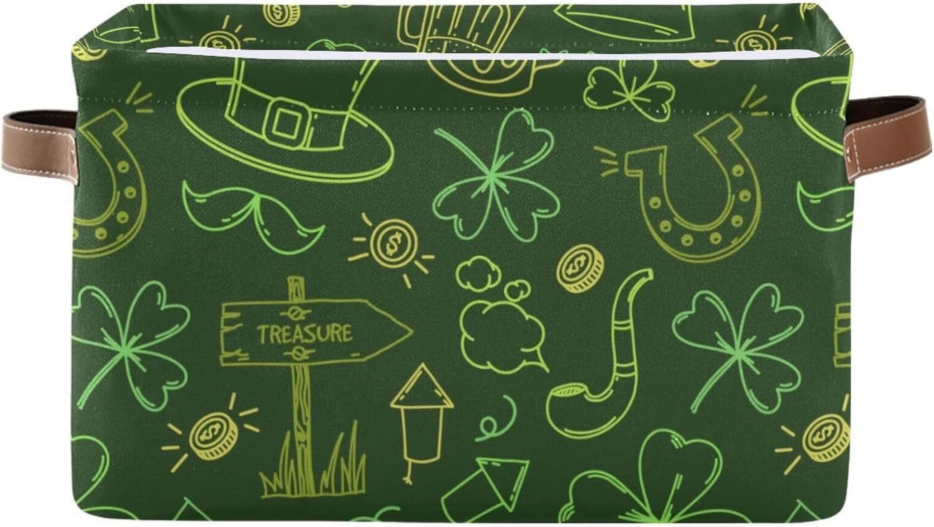 Coolnut St Storage Bins Foldable Canvas Fabric Storage Basket with ...