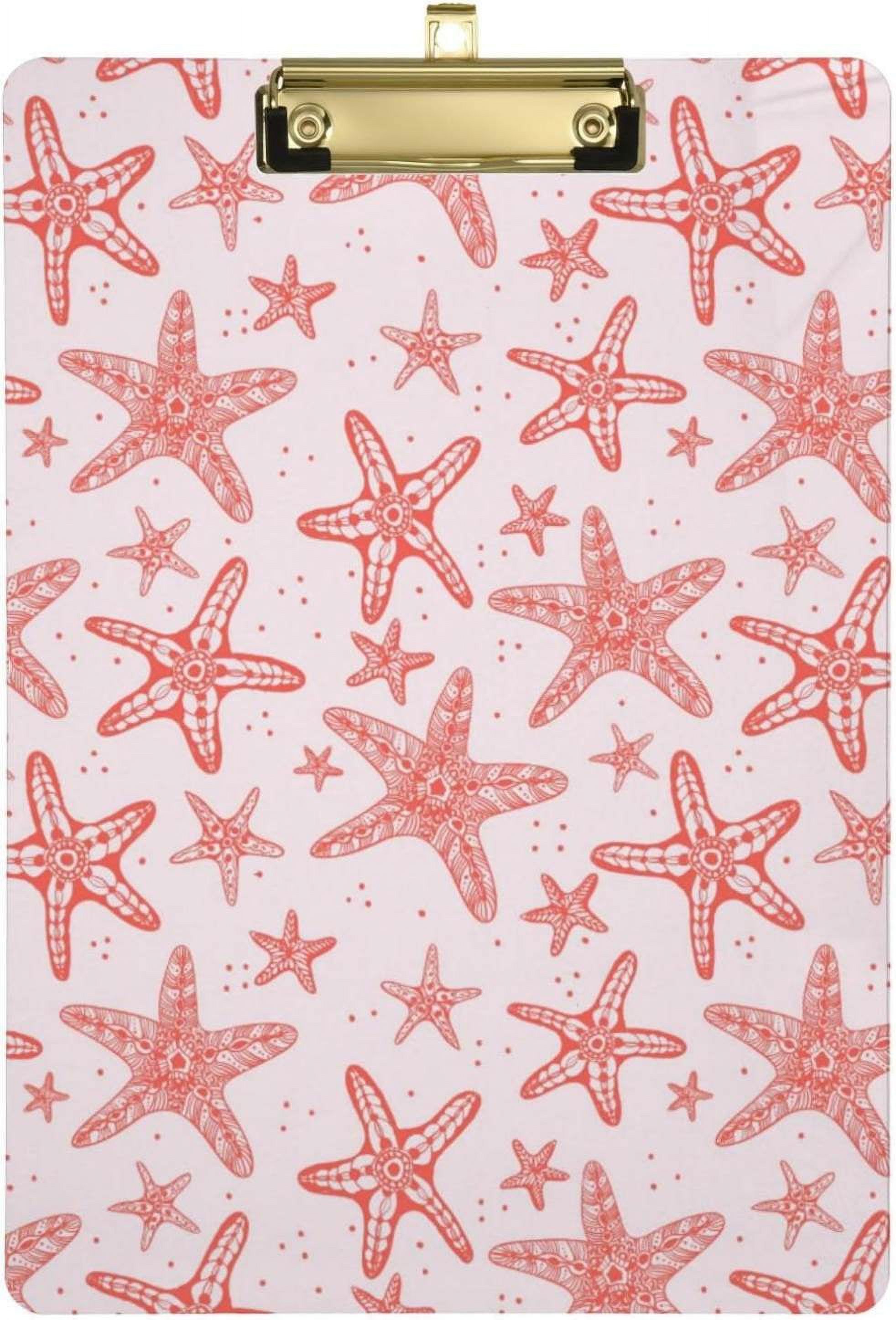 Coolnut Starfish Clipboard, Acrylic Standard A4 Letter Size Clip Board ...