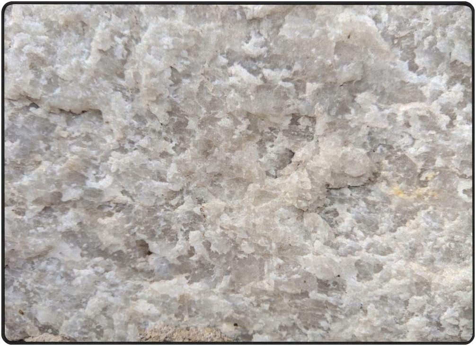 Coolnut Stone Granite Cracked Surface Area Rug Carpet 5x4 Light Weight ...
