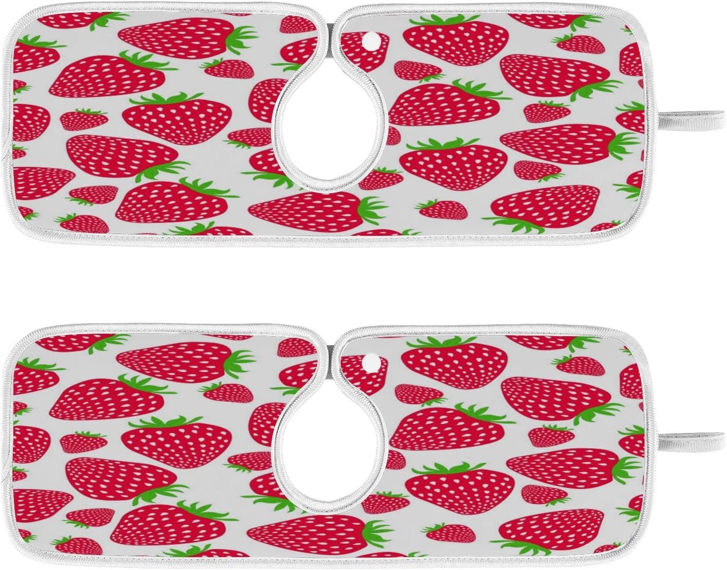 Coolnut Strawberry Pattern Sink Faucet Mat for Kitchen,Sink Splash ...