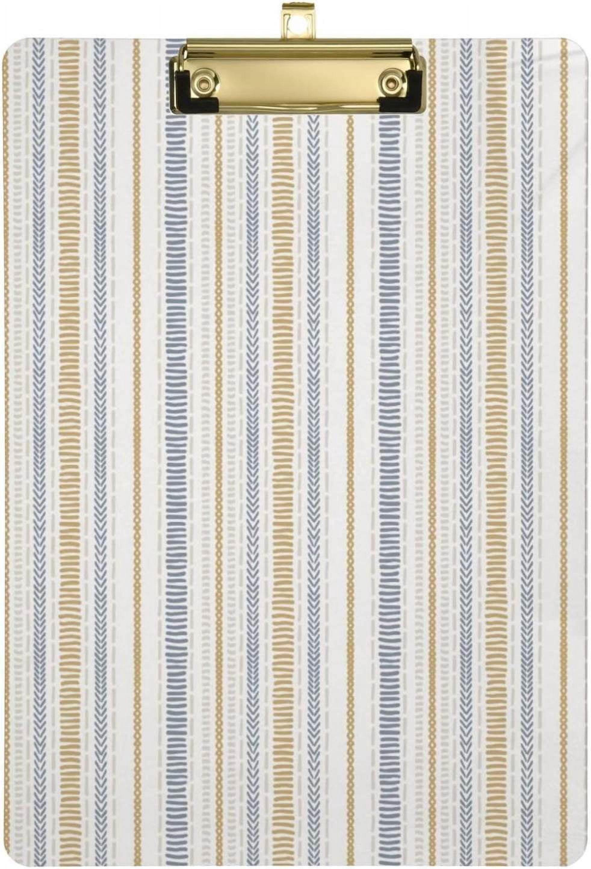 Coolnut Stripes Clipboard, Acrylic Standard A4 Letter Size Clip Board ...