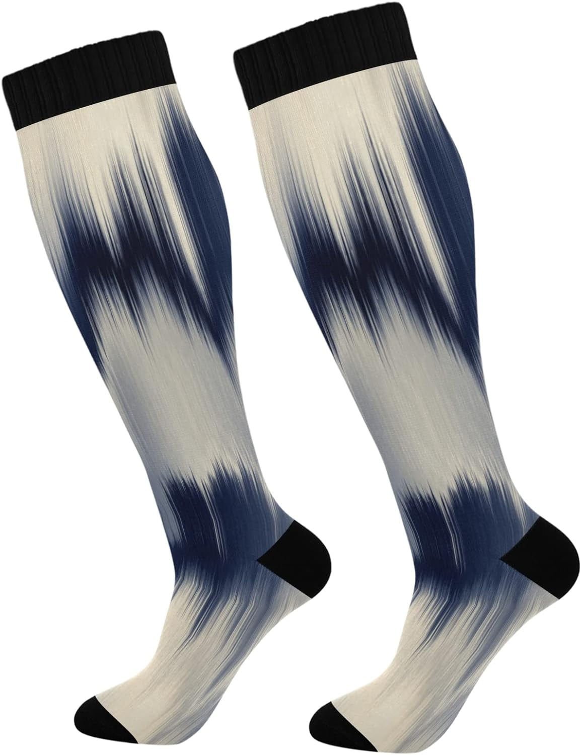 Coolnut Stripes Compression Socks, 1 Pack Women Men Long Stocking (20 ...