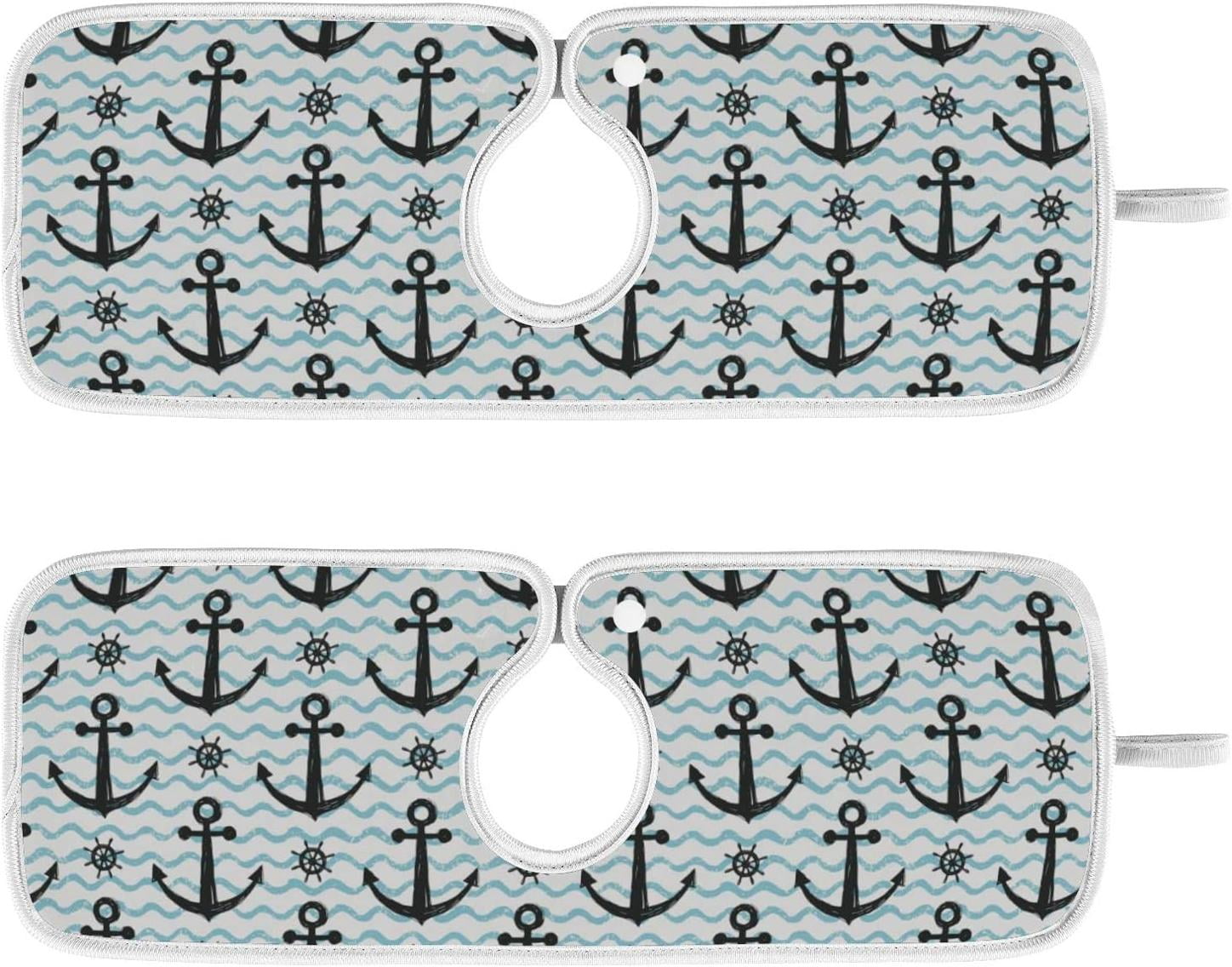 Coolnut Summer Anchor Sink Splash Guard for Faucet 2 Packs Faucet ...