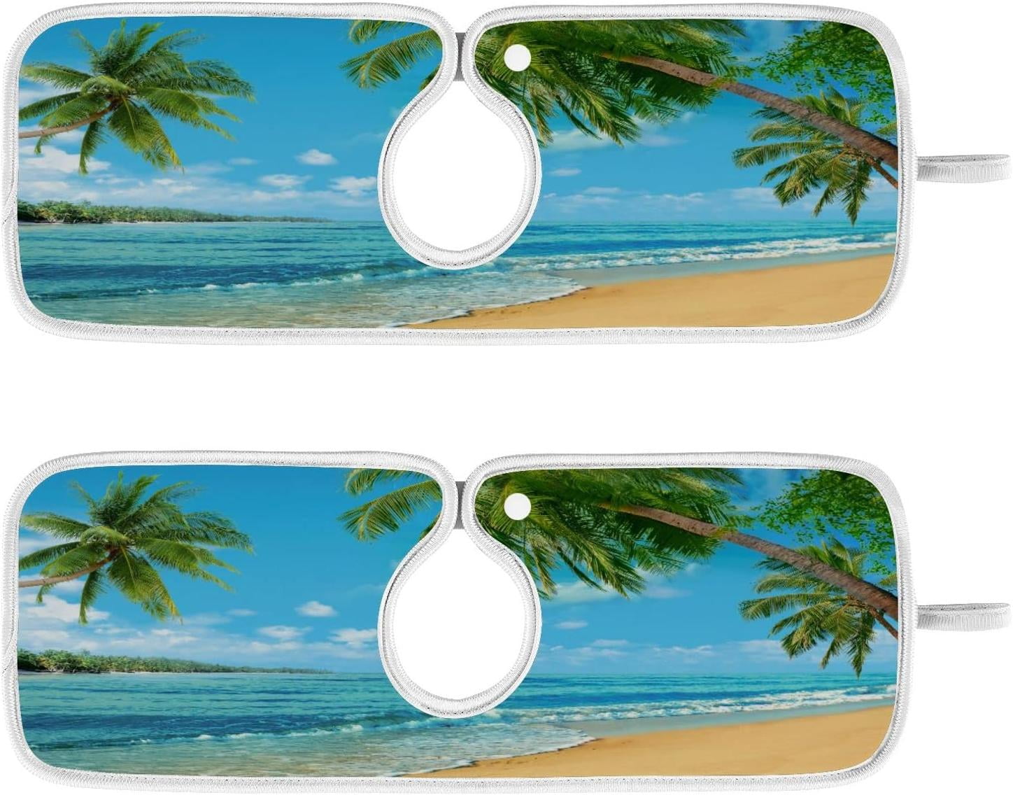 Coolnut Summer Beach Sea Sink Splash Guard for Faucet 2 Packs Faucet ...
