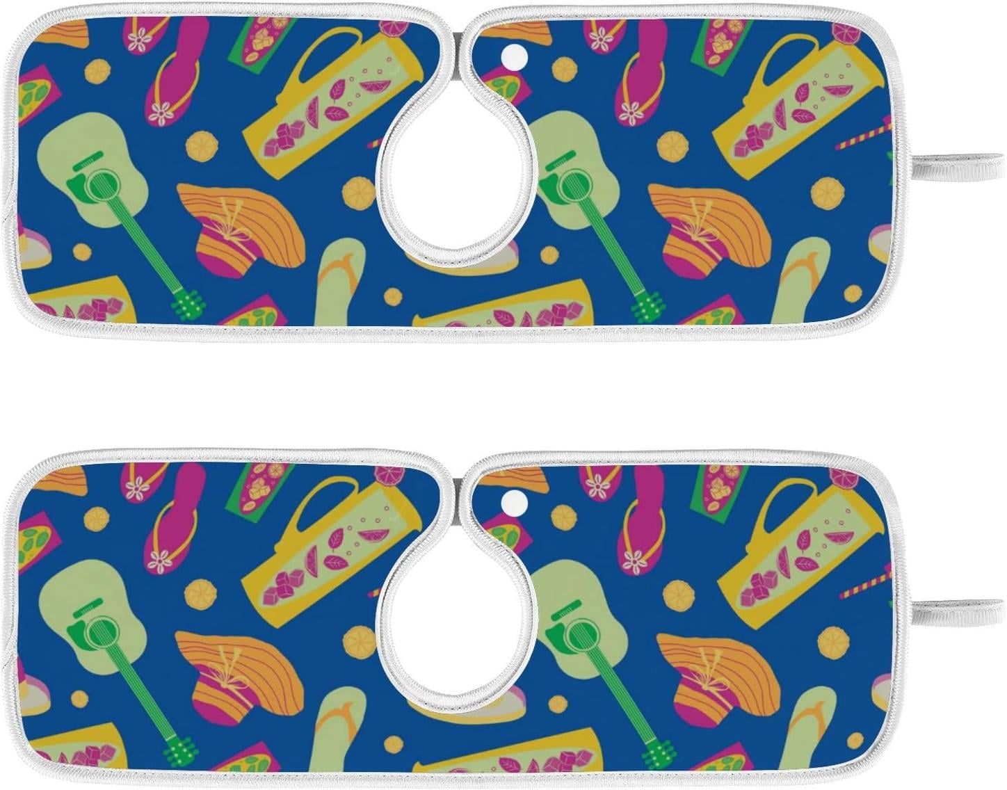 Coolnut Summer Flip Flop Sink Splash Guard for Faucet 2 Packs Faucet ...