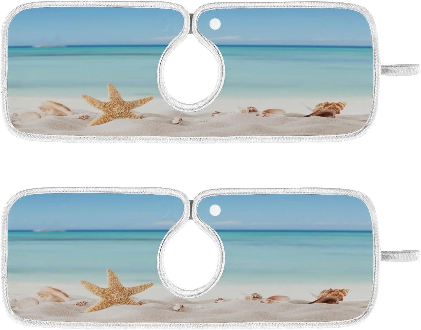 Coolnut Summer Starfish Sandy Sink Splash Guard for Faucet 2 Packs ...