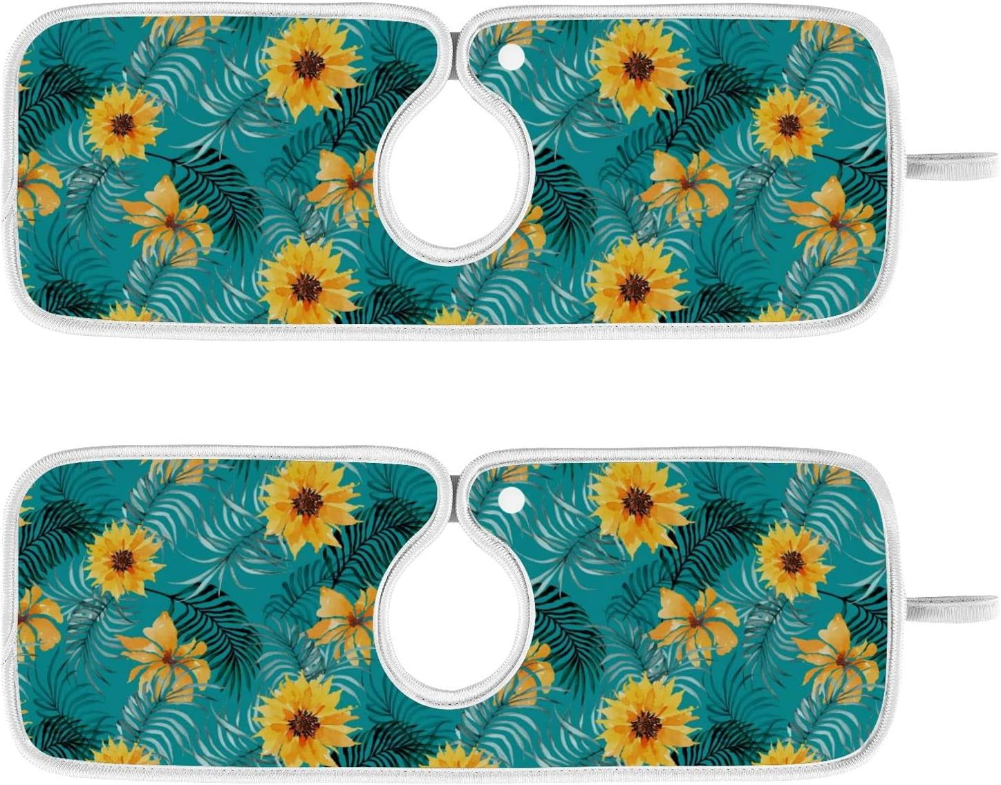 Coolnut Summer Sunflower Palm Sink Splash Guard for Faucet 2 Packs ...