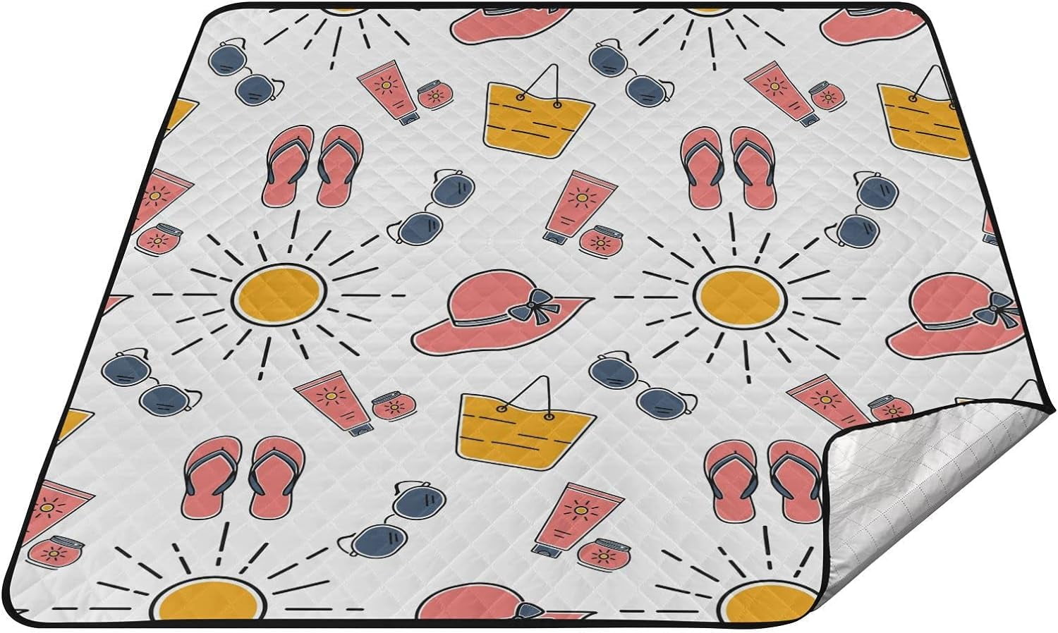 Coolnut Summer Tourism Large Picnic & Outdoor Beach Blanket, Waterproof ...