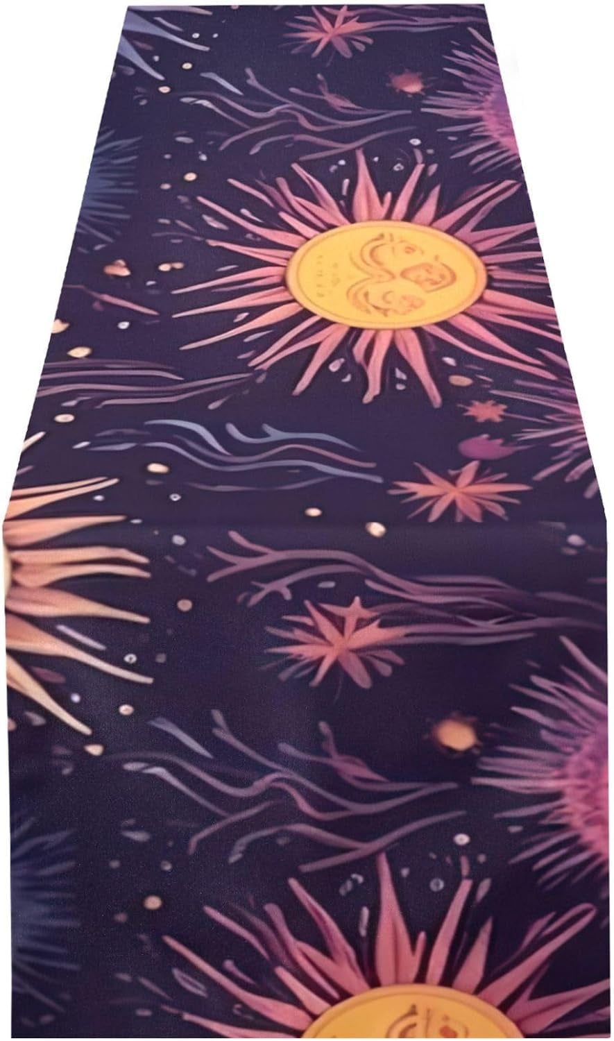 Coolnut Sun and Moon Patterns Table Runner 14x108in,Coffee Table ...