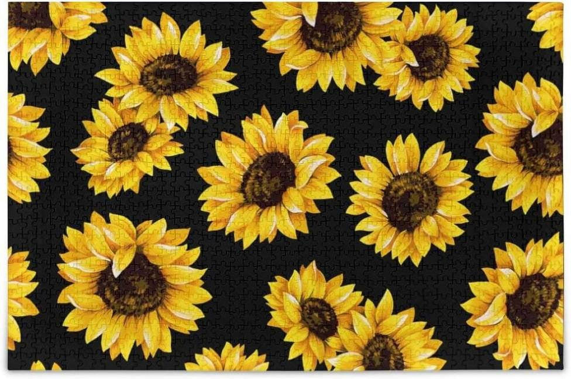 Coolnut Sunflower Puzzle 500 Pieces Wooden Puzzle Artwork Jigsaw Puzzle ...