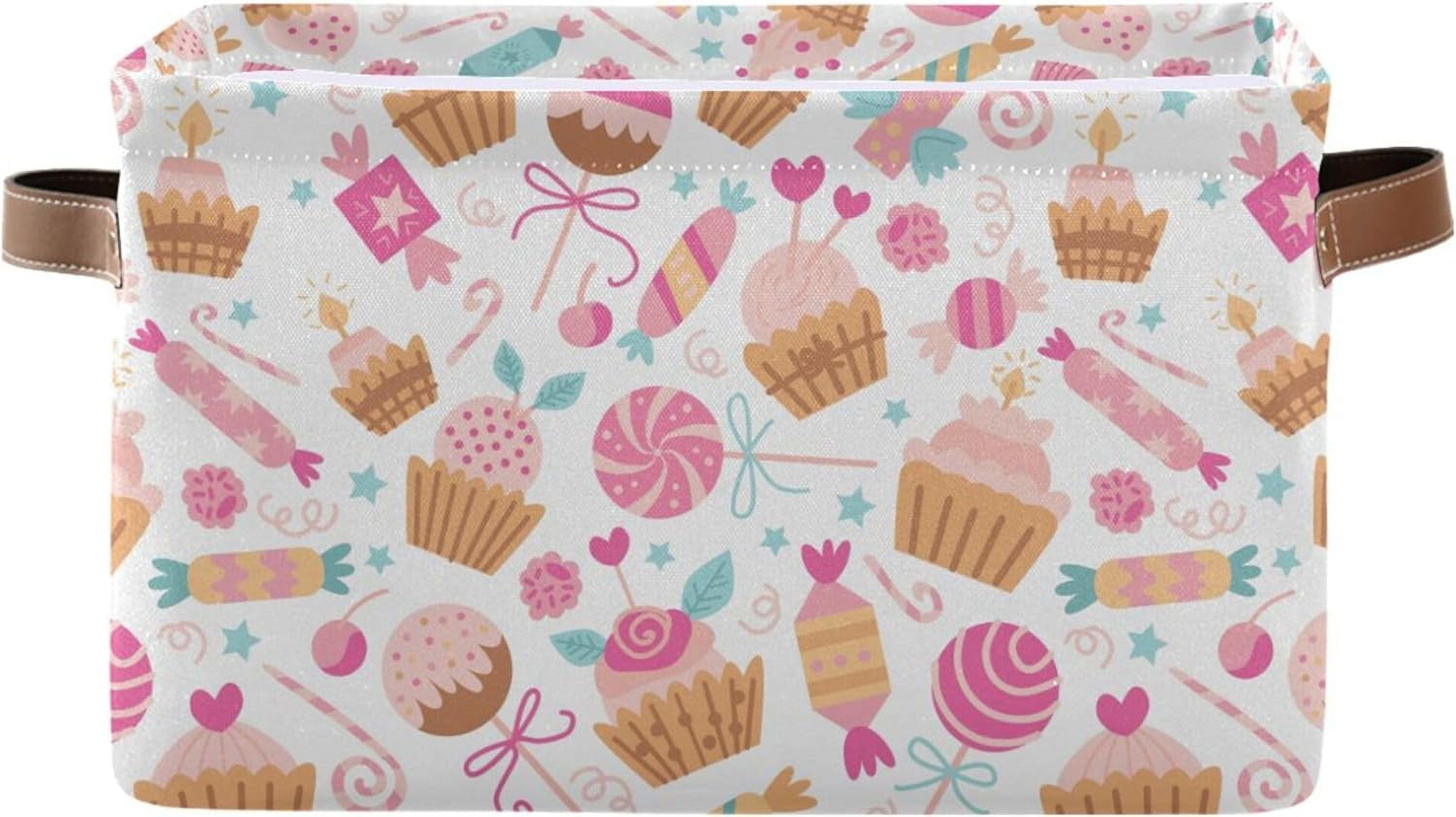 Coolnut Sweet Candy and Cookie Storage Basket Foldable Storage Bin 2 ...