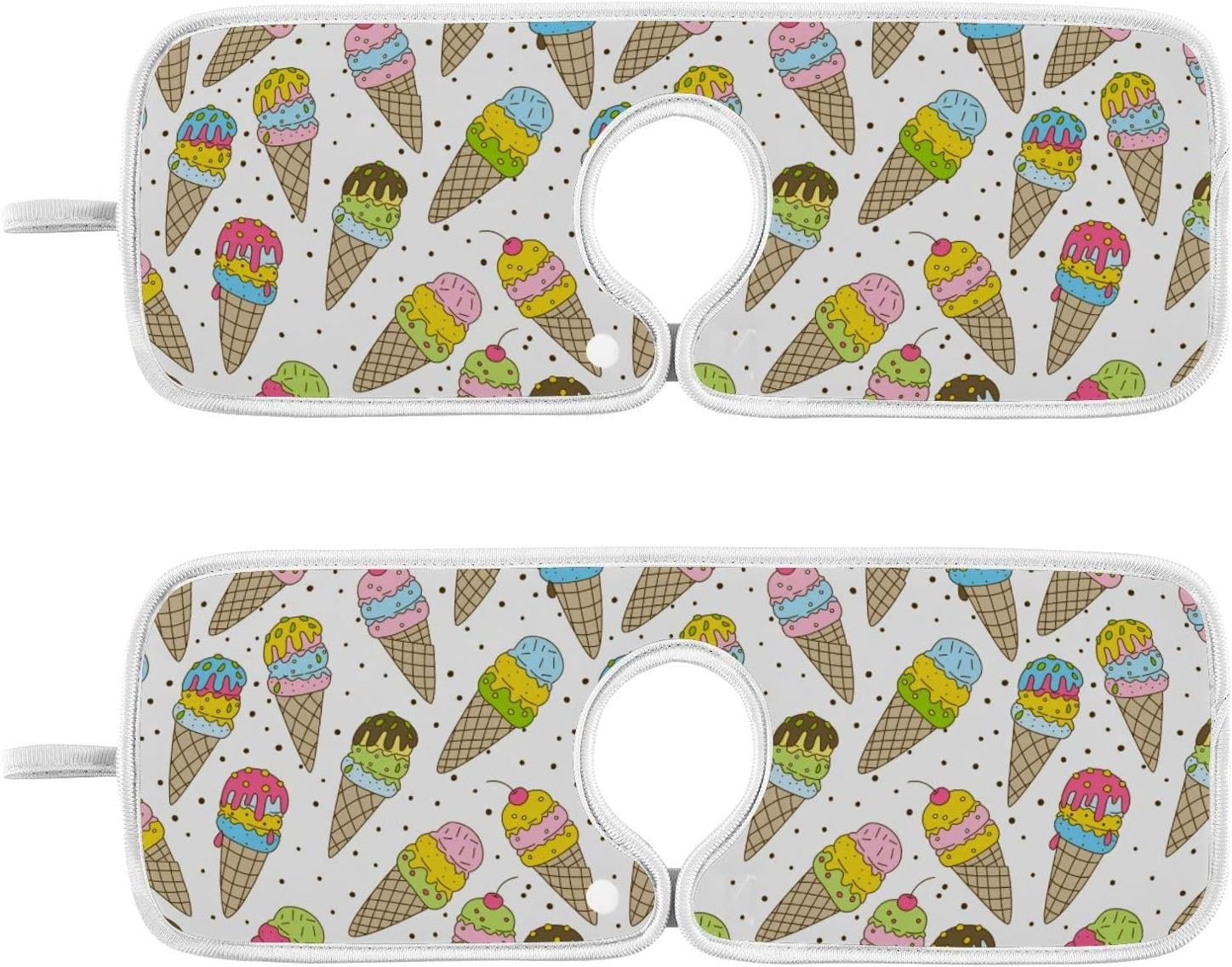 Coolnut Sweet Ice Cream Sink Splash Guard for Faucet 2 Packs Faucet ...