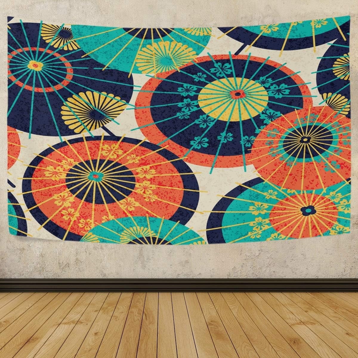 Coolnut Tapestry Wall Hanging Colorful Japanes Umbrellas Tapestry ...