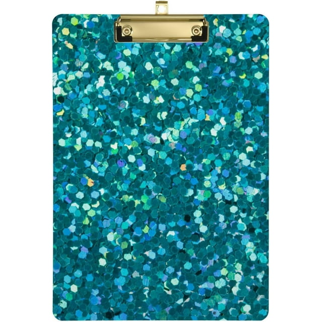 Coolnut Teal Glitter Texture Clipboard, Acrylic Standard A4 Letter Size ...