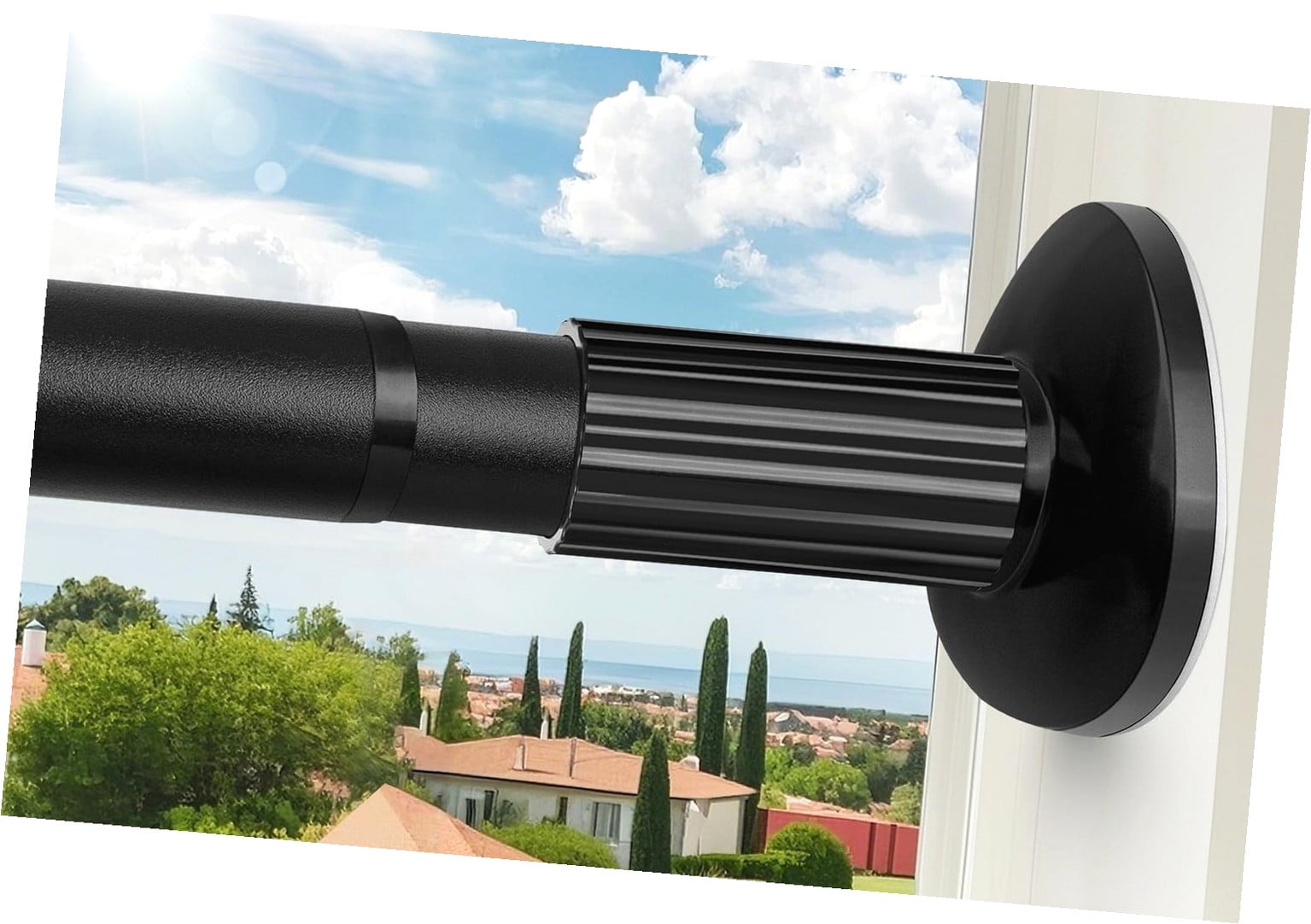 Coolnut Tension Rod 51-145Inch, Extra Long Curtain Rod No for Window or ...