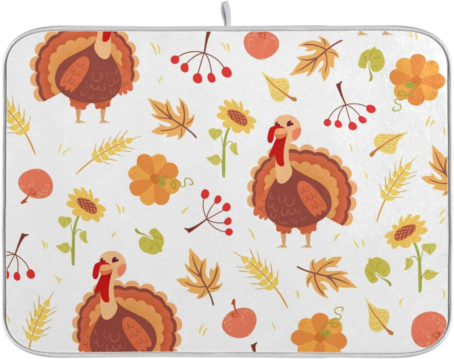 Coolnut Thanksgiving Turkey Dish Drying Mat Absorbent Heat Resistant ...