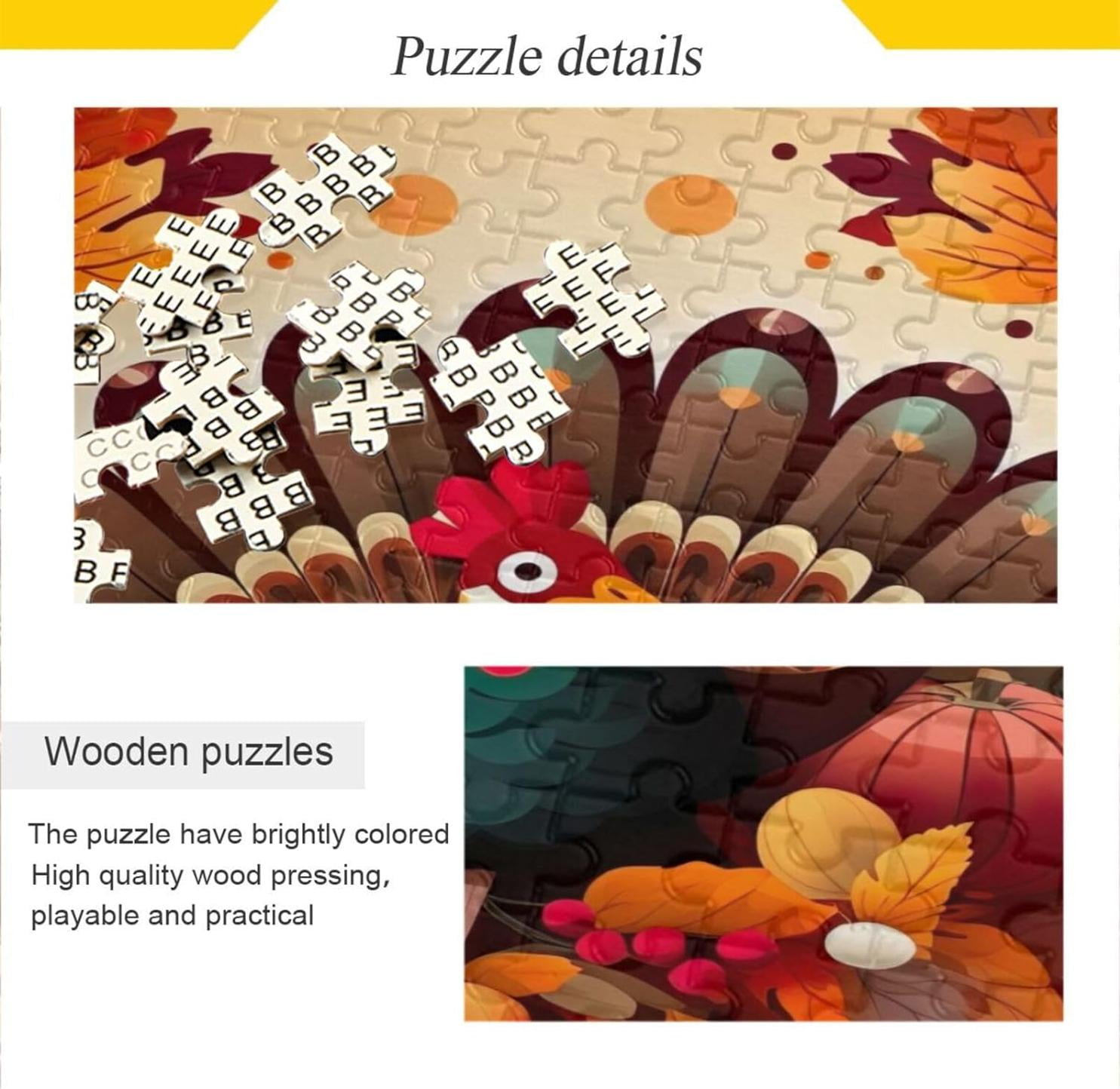 Coolnut Thanksgiving Turkey Puzzles for Adults and Kids 1000 Pieces ...