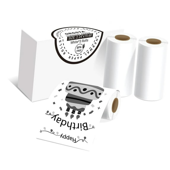 Coolnut Thermal Paper Roll, Printable Thermal Receipt Paper, Till Roll ...