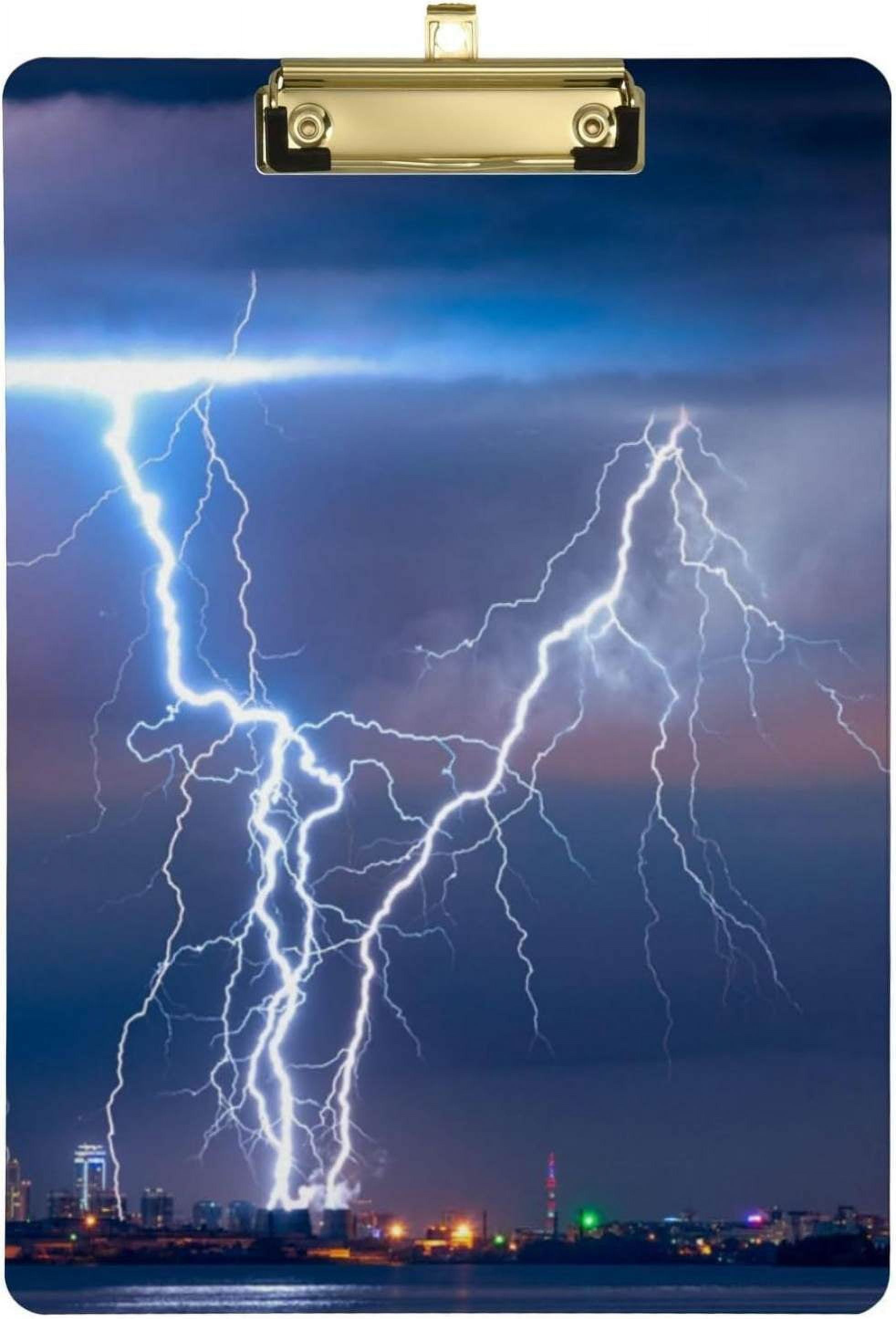 Coolnut Thunder Lightning Clipboard, Acrylic Standard A4 Letter Size ...