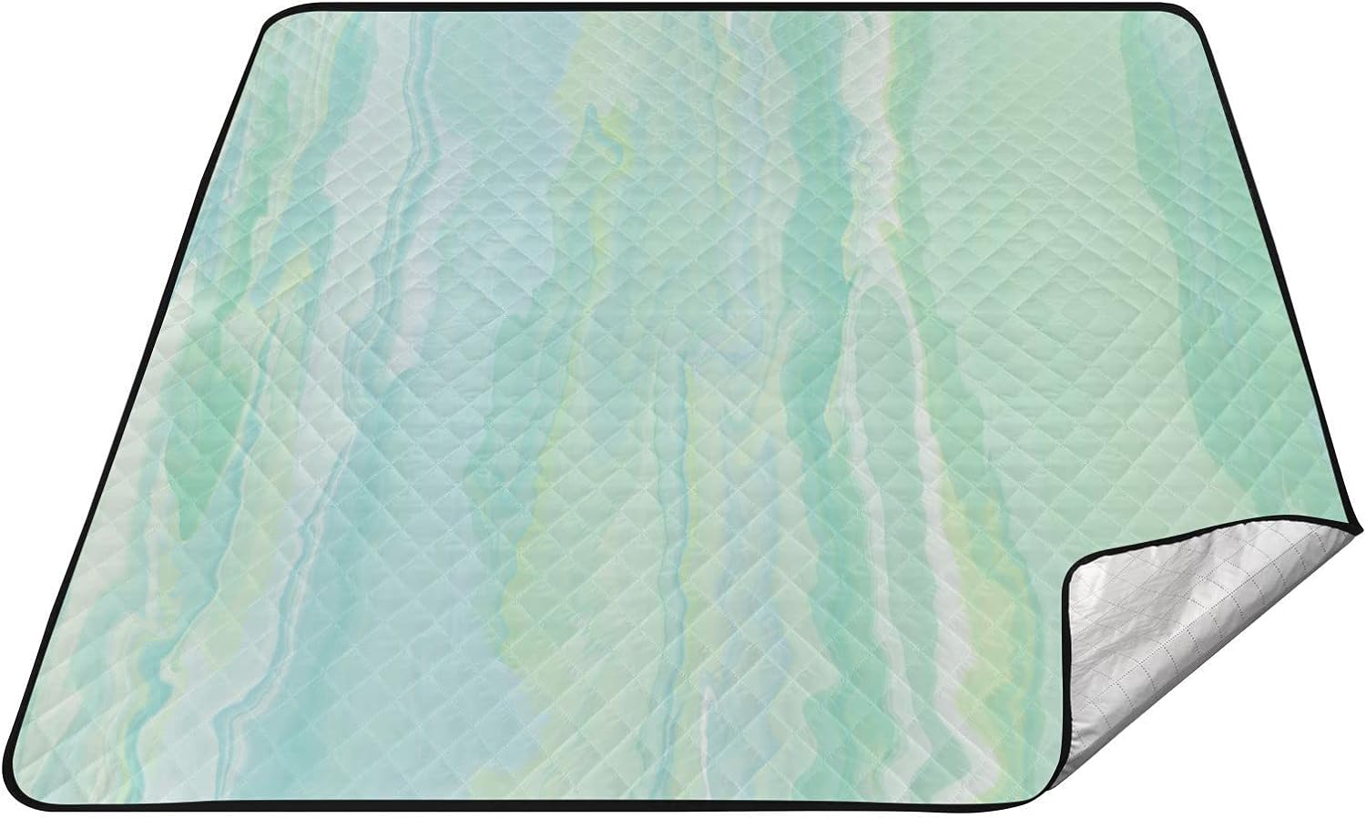 Coolnut Tie Dye Brush Large Picnic & Outdoor Beach Blanket, Waterproof ...