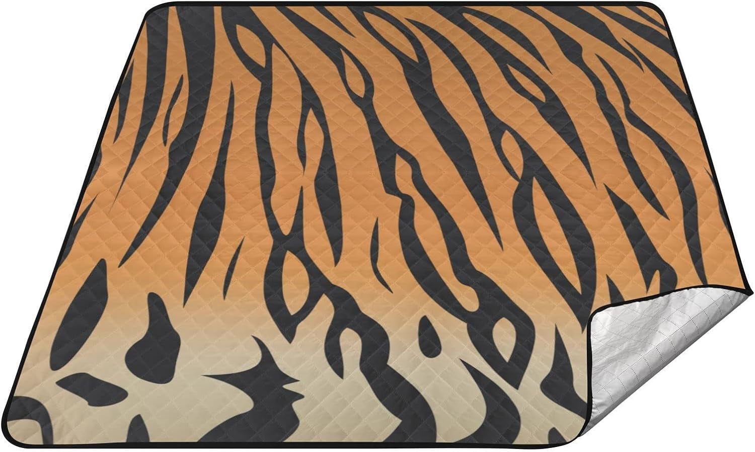 Coolnut Tiger Stripes Large Picnic & Outdoor Beach Blanket, Waterproof ...